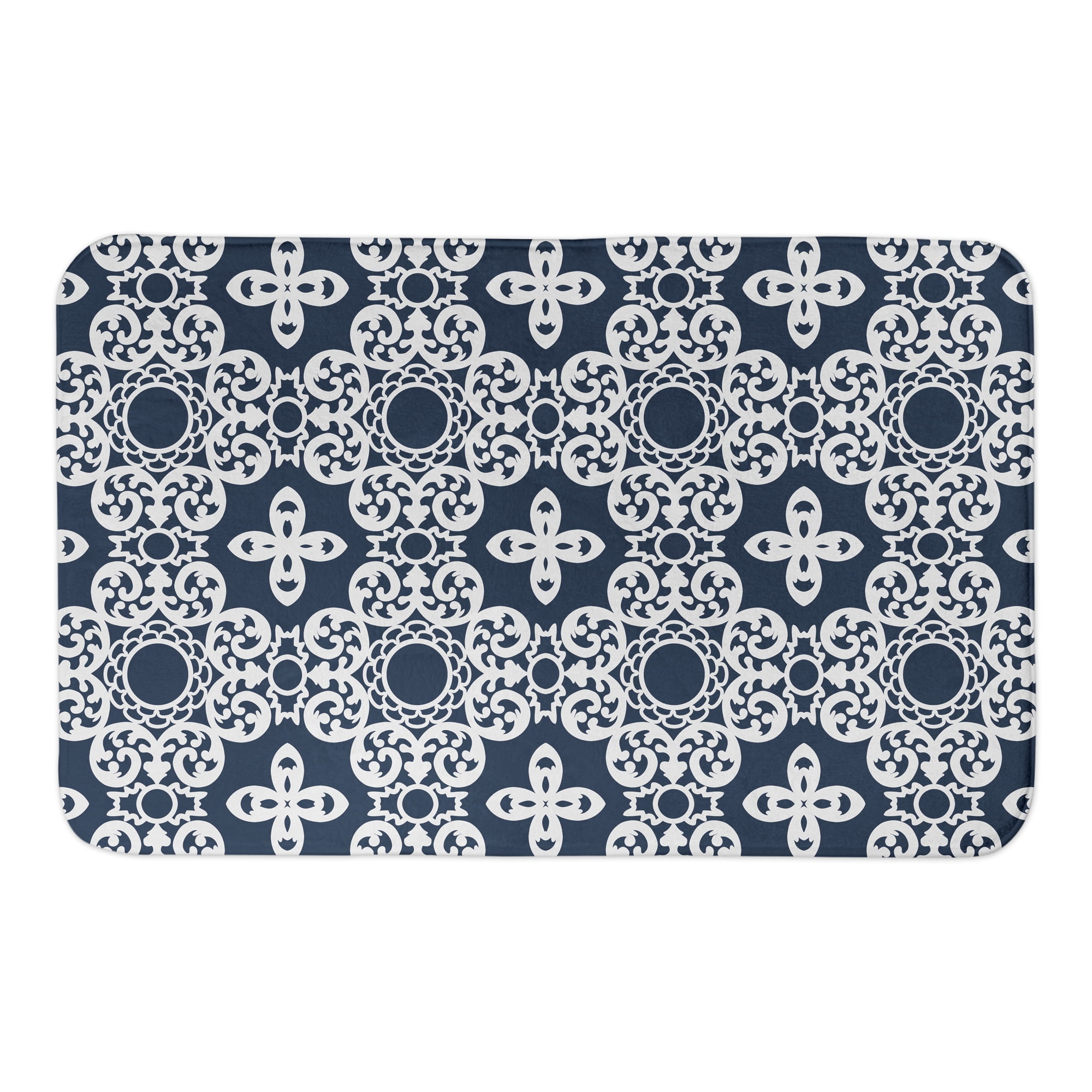 Creative Products Navy Tile 34x21 Bath Mat - Walmart.com