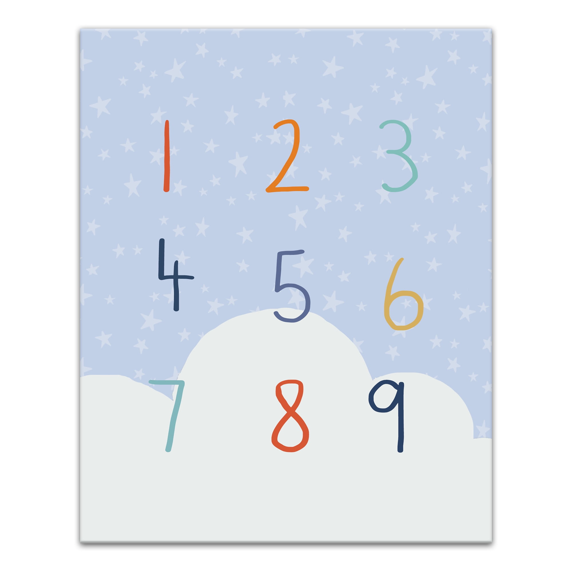 Creative Products Number Stars Cloud 2 16 x 20 Canvas Wall Art ...