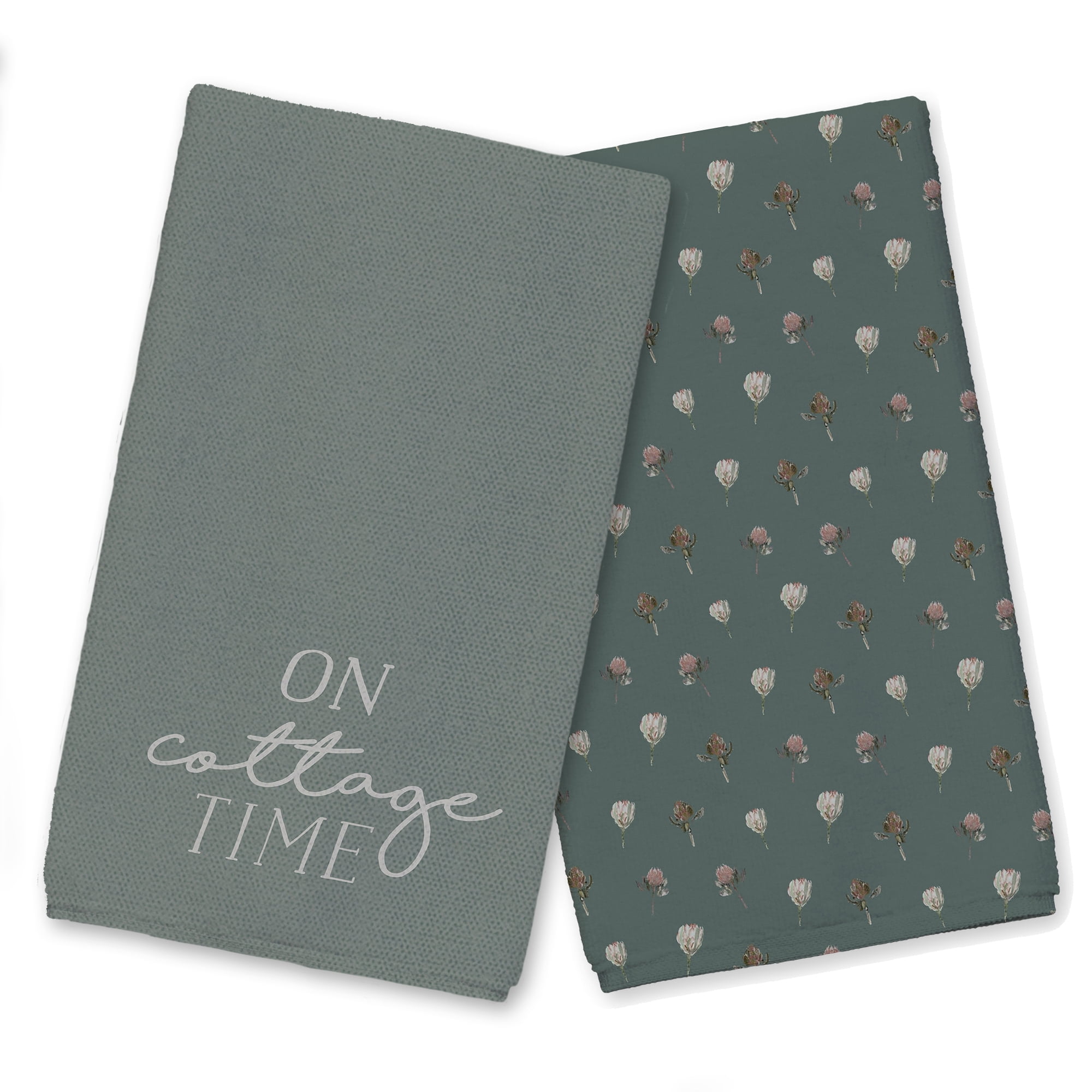 Creative Products On Cottage Time Emerald 16 x 25 Tea Towel Set of 2 ...