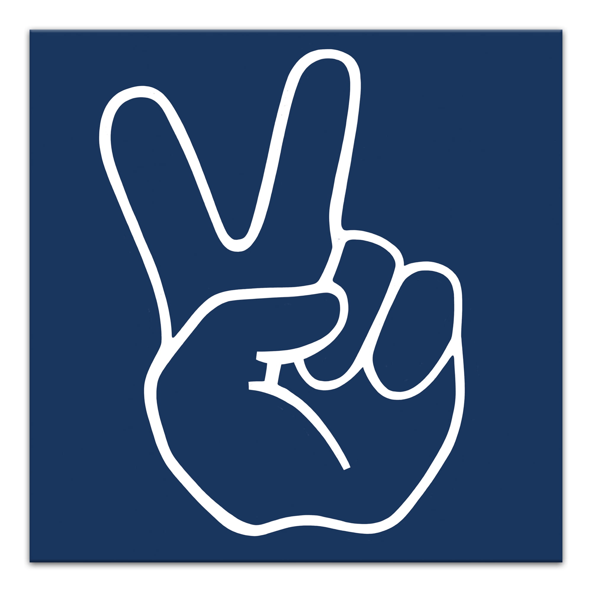 Blue Peace Sign