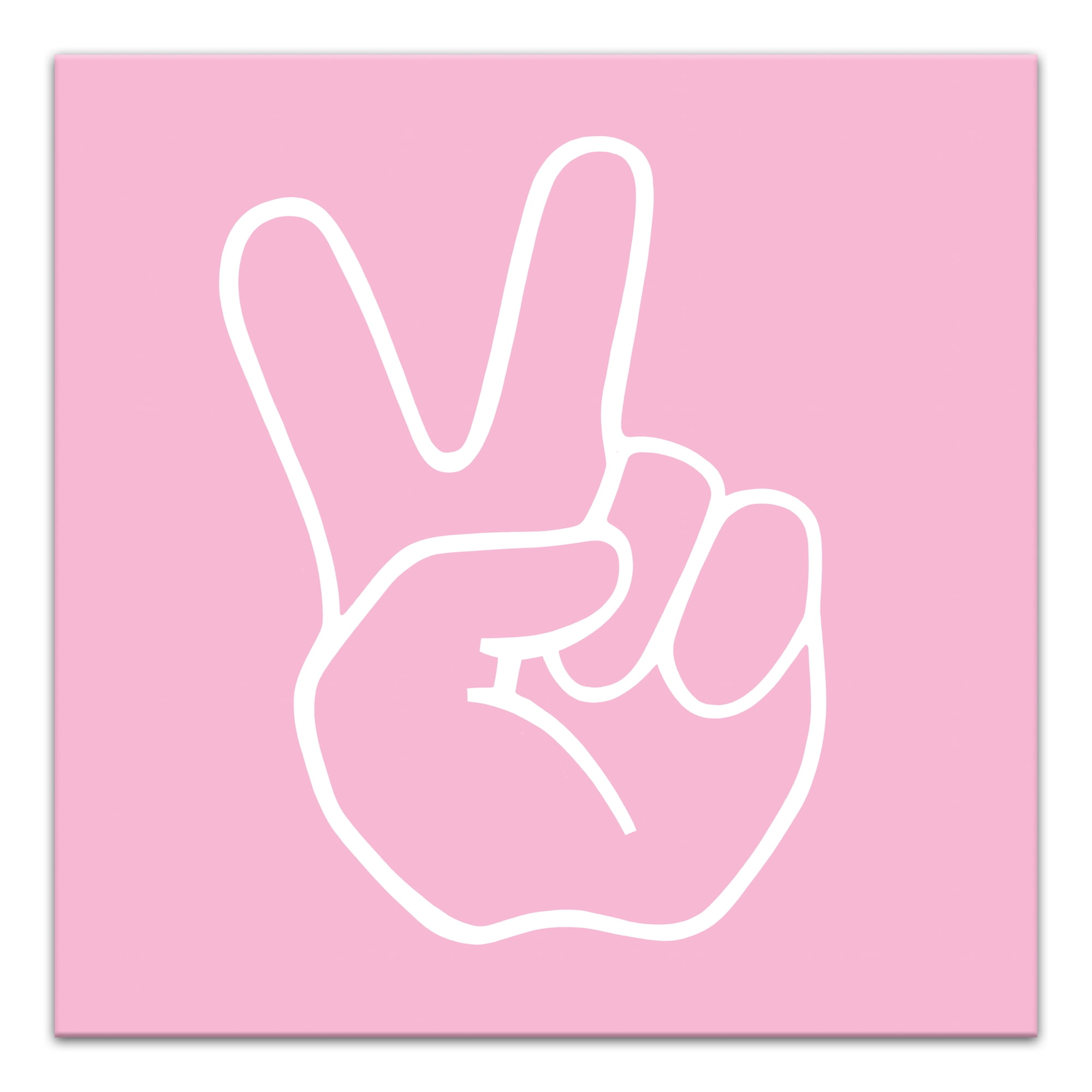 Creative Products Peace Sign Pink 24x24 Canvas Wall Art - Walmart.com