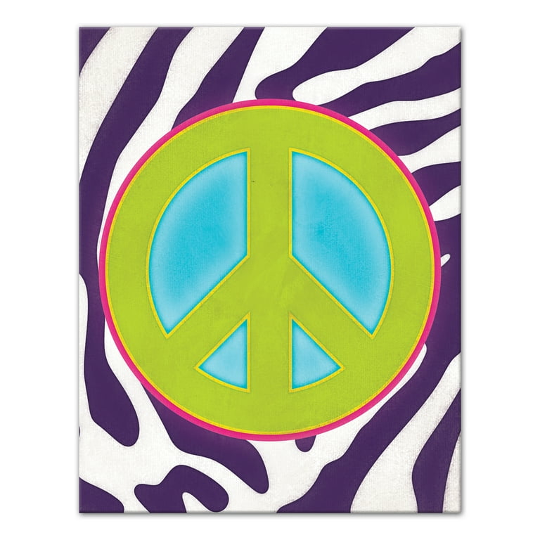 Zebra Print Peace Signs PEACE SIGN FLUFFY KIDS GILET – ANOTHER FOX