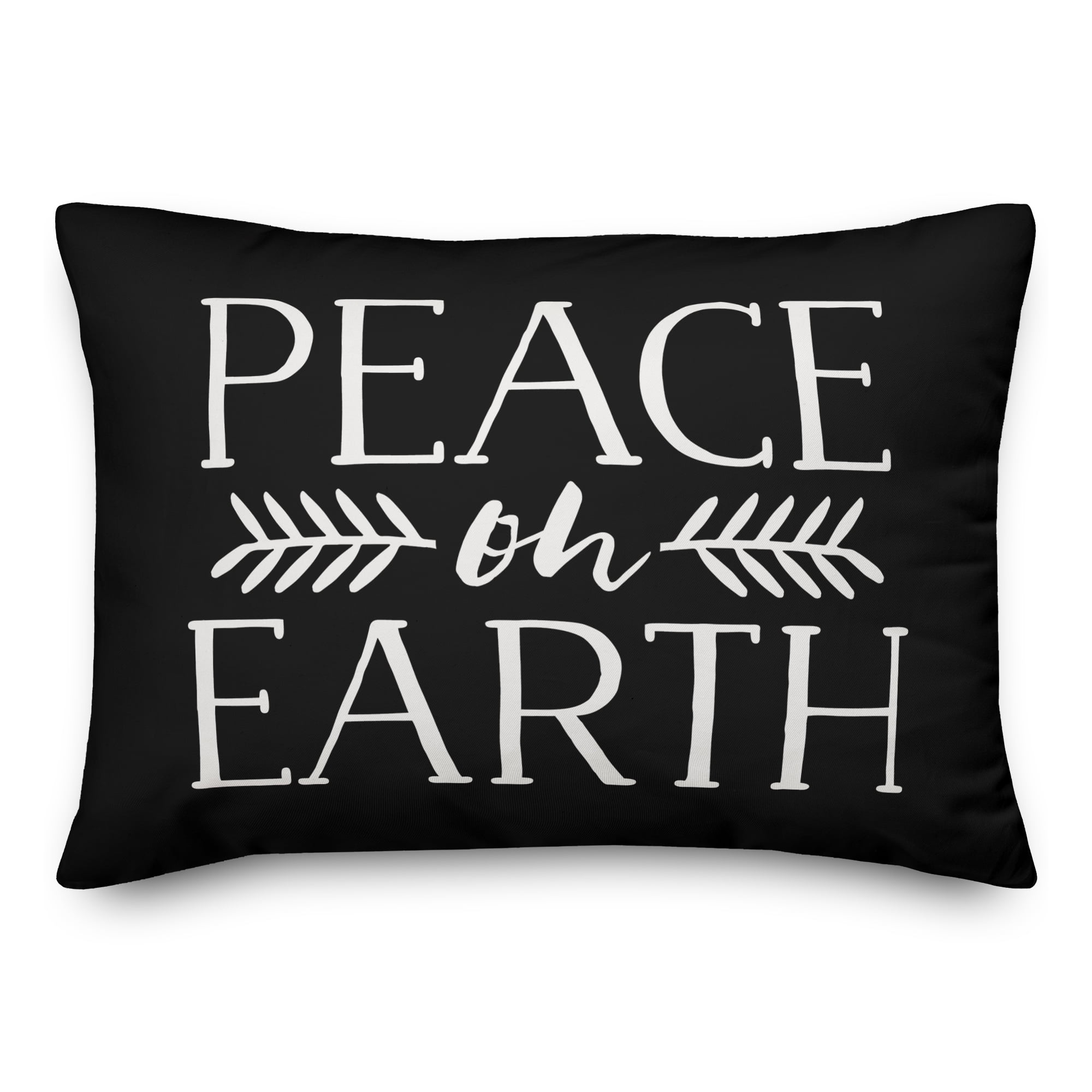 Creative Products Peace on Earth 14x20 Spun Poly Pillow - Walmart.com