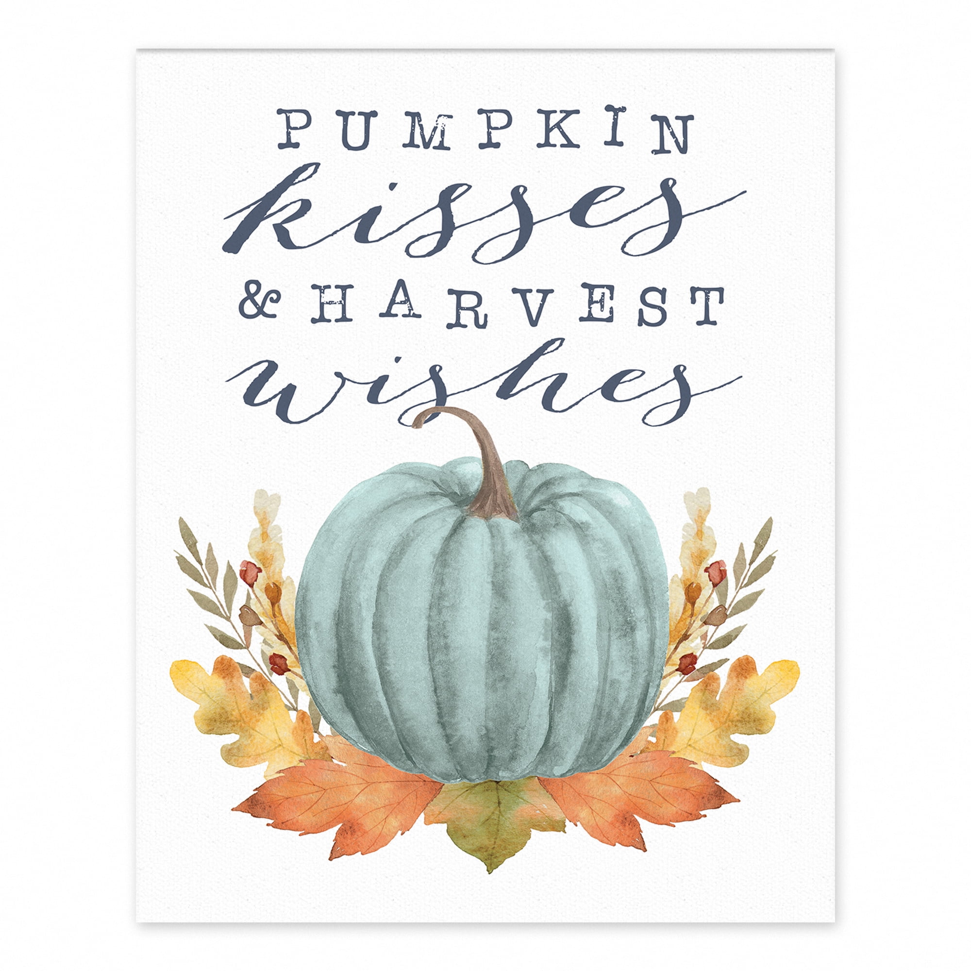 Creative Products Pumpkin Kisses & Harvest Wishes 8x10 Tabletop Canvas ...