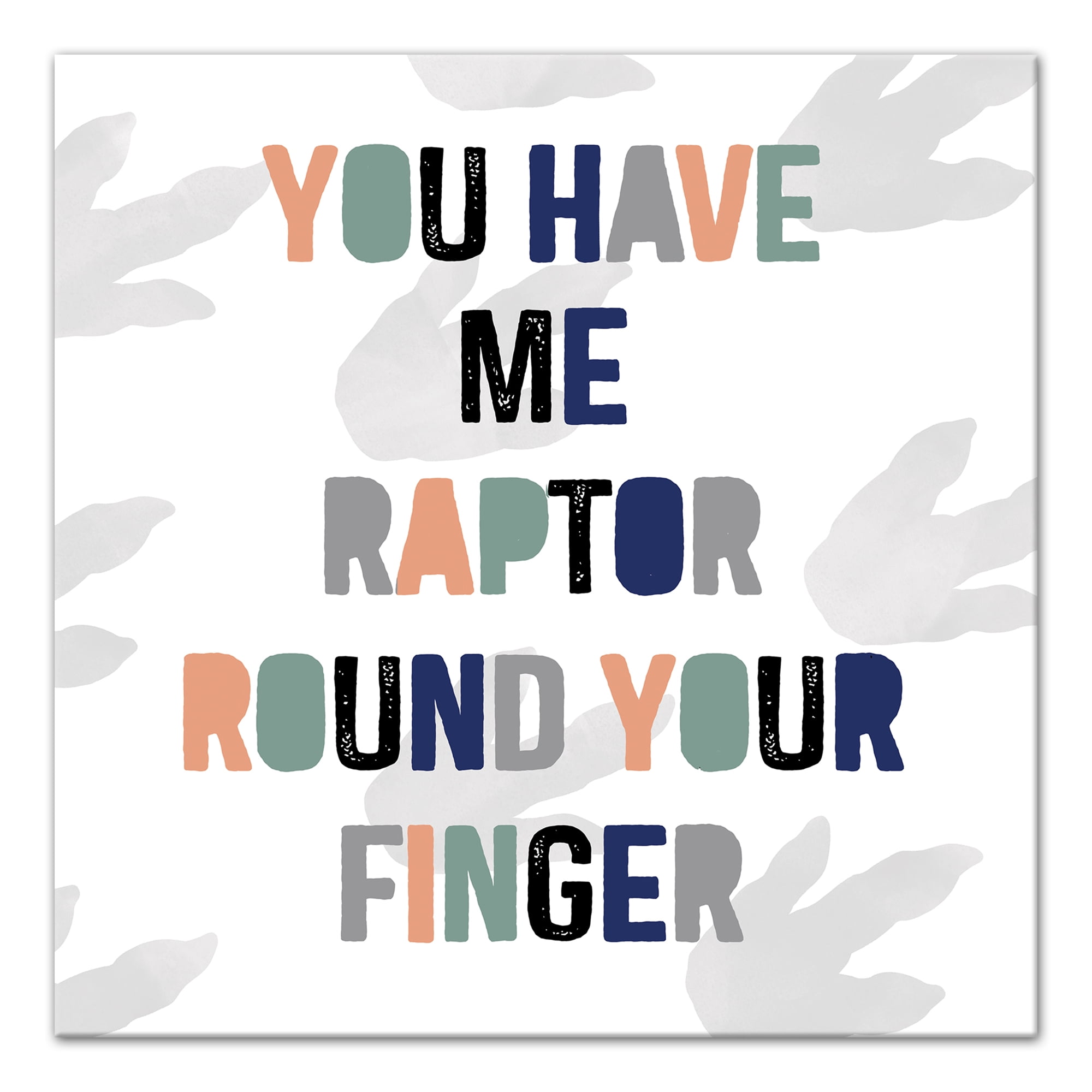 Creative Products Raptor Round Your Finger 12x12 Canvas Wall Art ...