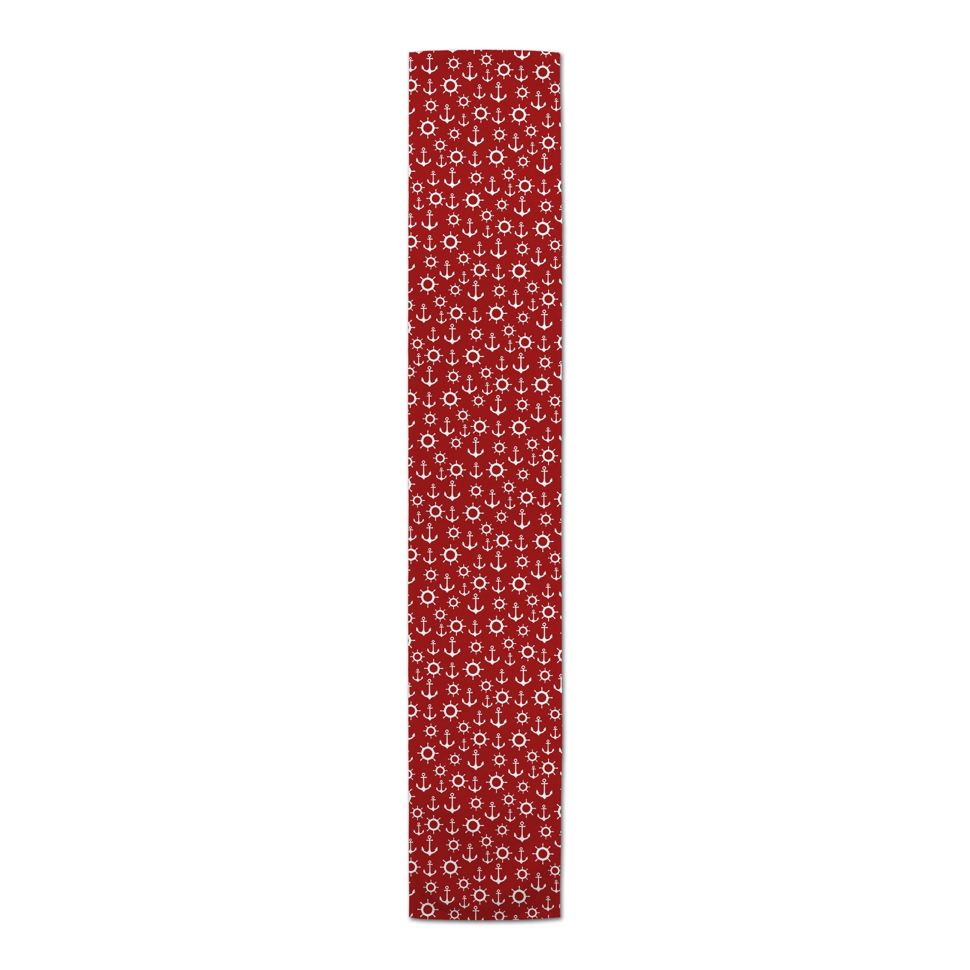 Creative Products Red Anchor and Wheels 16x90 Poly Twill Table Runner ...
