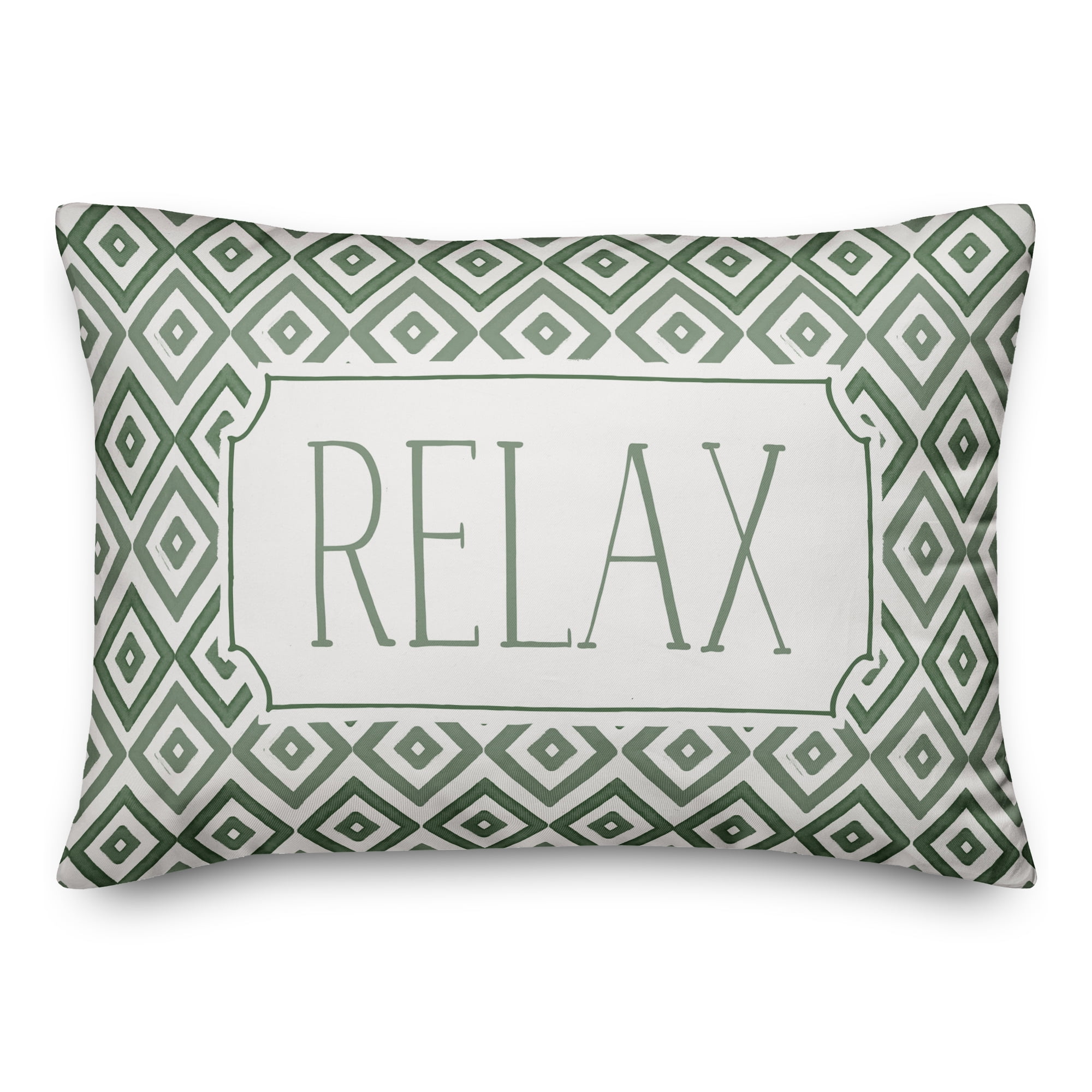 Creative Products Relax Green and White Tile Diamonds 14x20 Indoor ...