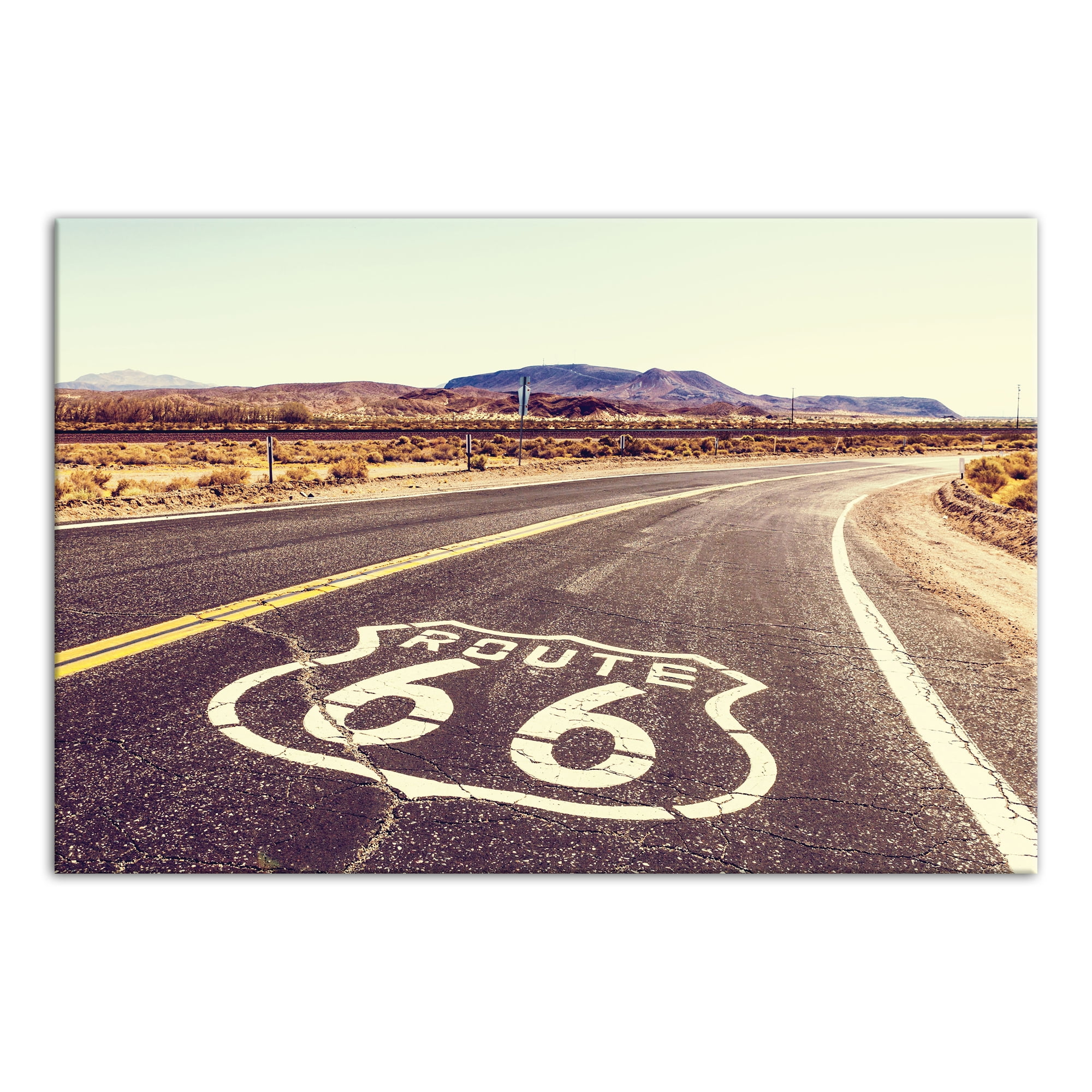 Creative Products Route 66 Turn 20x30 Canvas Wall Art - Walmart.com