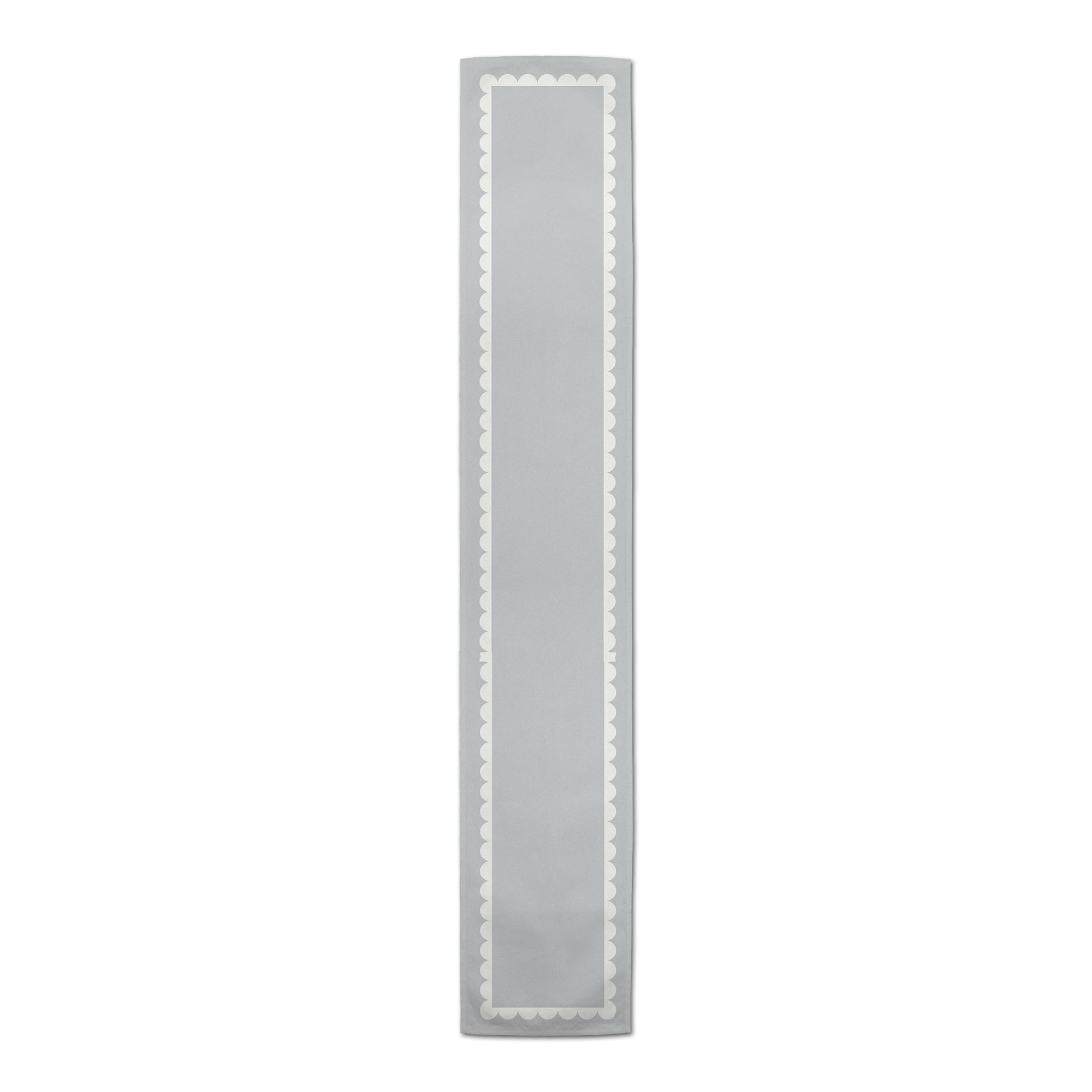 Creative Products Scalloped Border Gray White 4 16 x 90 Poly Twill ...