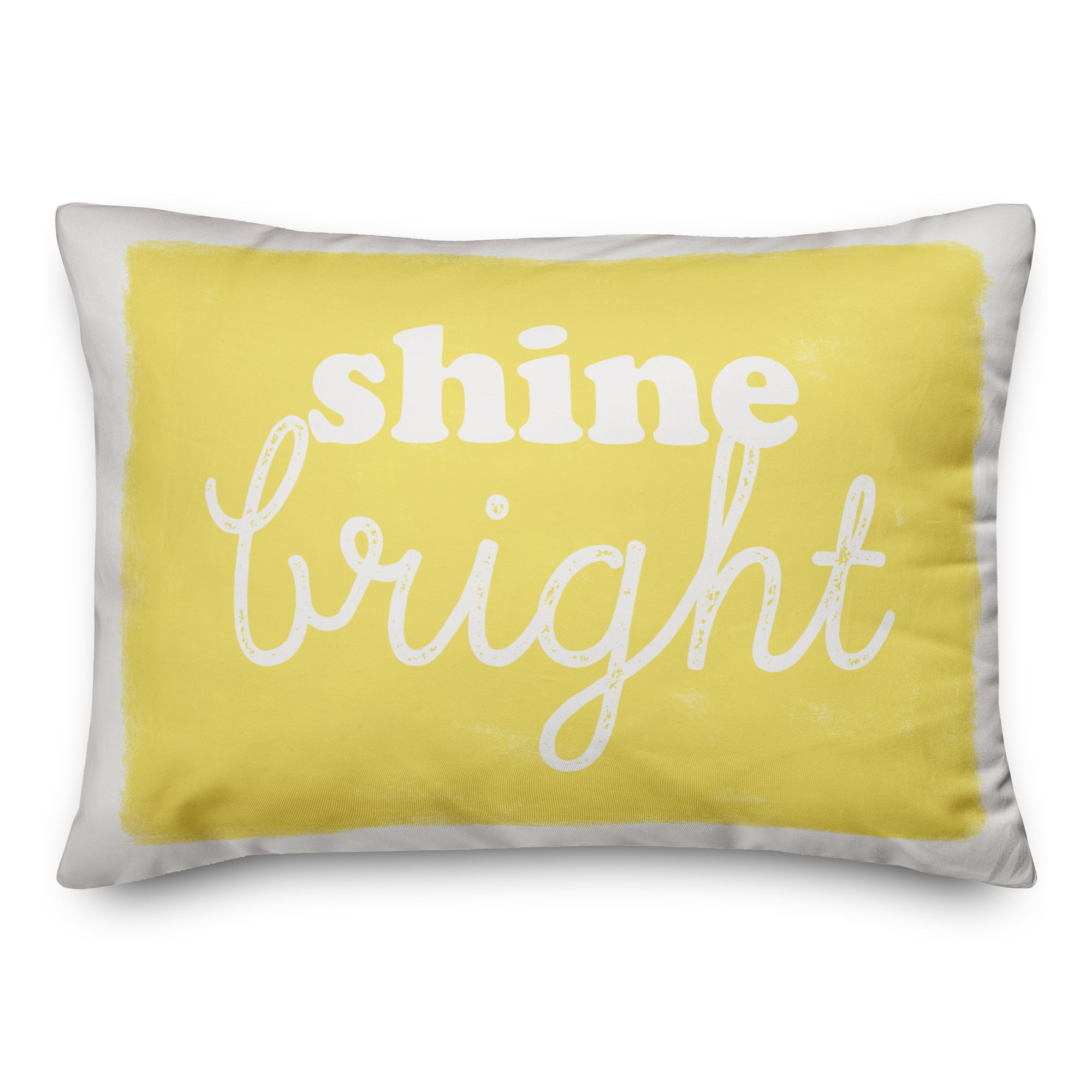 Creative Products Shine Bright Yellow 14x20 Spun Poly Pillow - Walmart.com