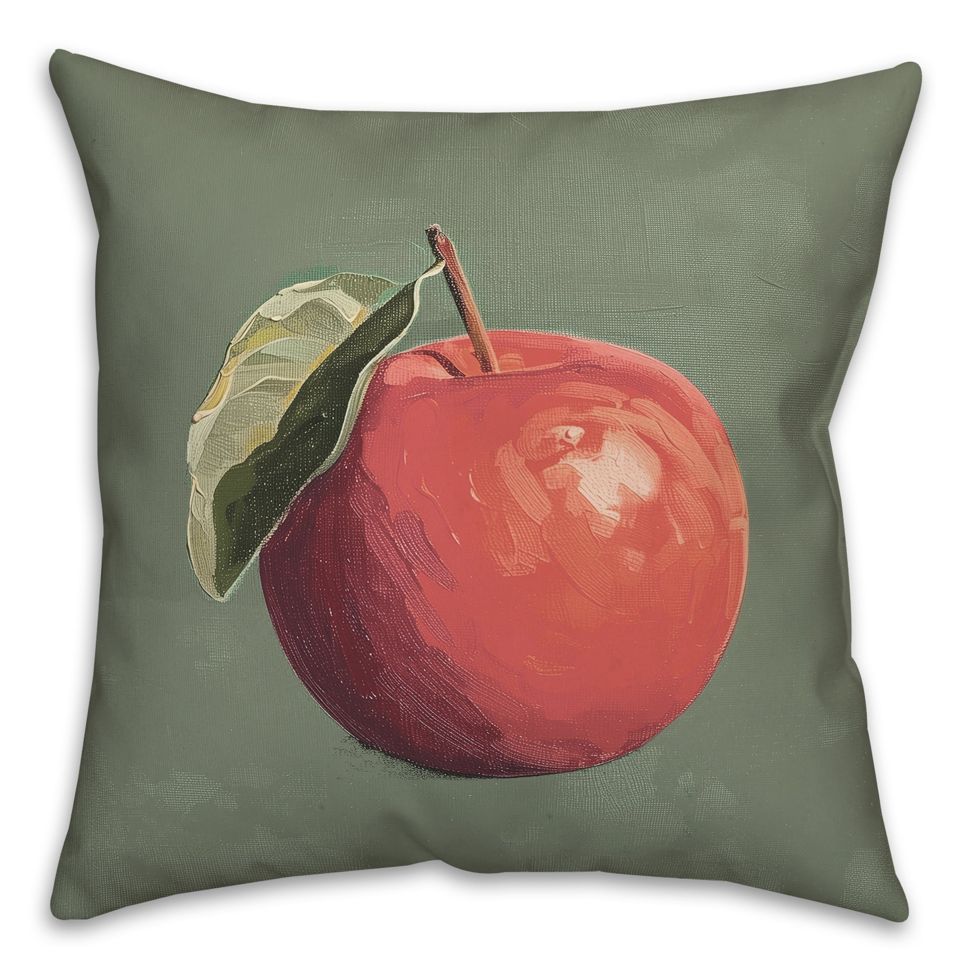 Creative Products Single Apple Still Life 18 x 18 Spun Poly Pillow ...