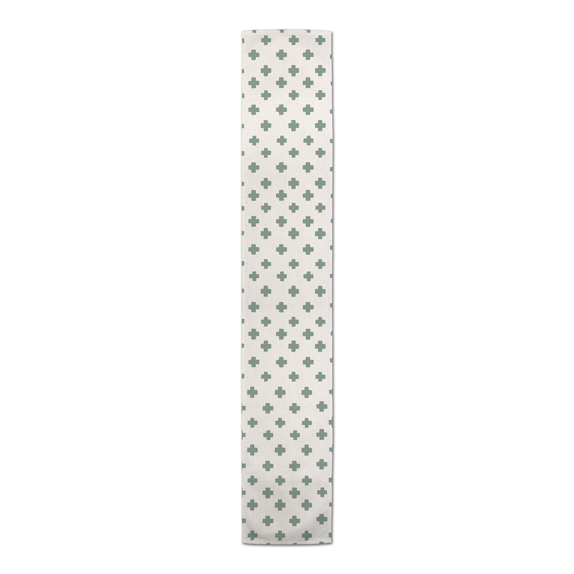 Creative Products Swiss Cross Pattern Green 5 16 x 90 Poly Twill Table ...