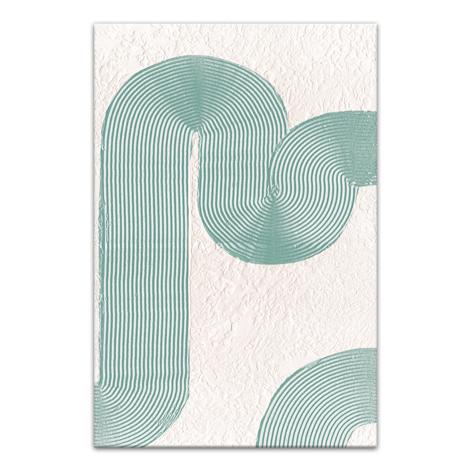 Creative Products Teal Abstract Pathway 12 x 18 Canvas Wall Art ...