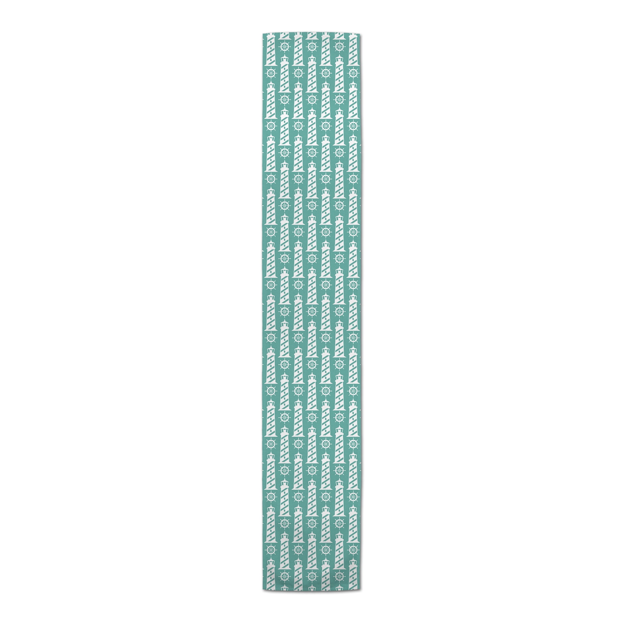 Creative Products Teal Lighthouse And Wheels 16x72 Poly Twill Table Runner - Walmart.com