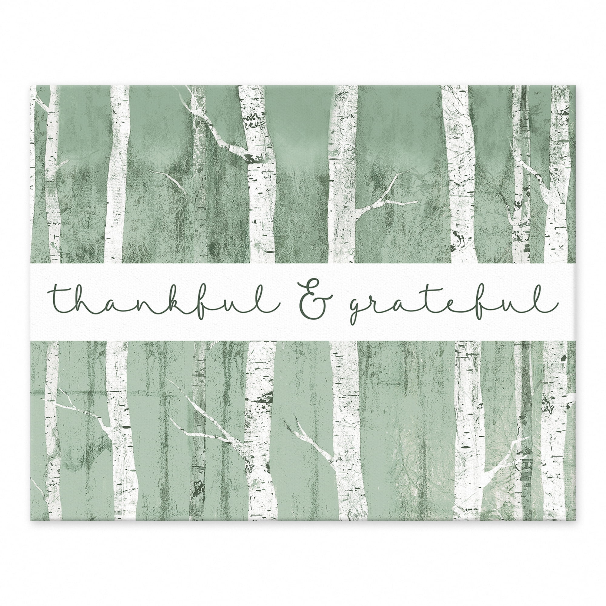 Creative Products Thankful & Grateful Birch Trees 8x10 Tabletop Canvas ...
