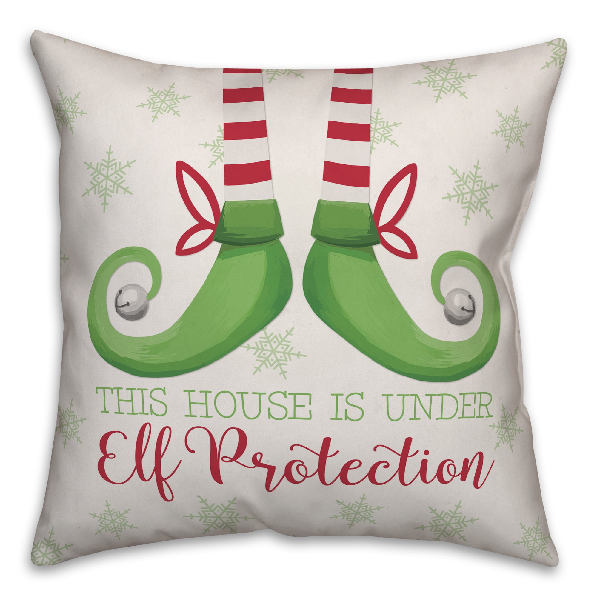Creative Products This House Is Under Elf Protection 16x16 Spun Poly ...