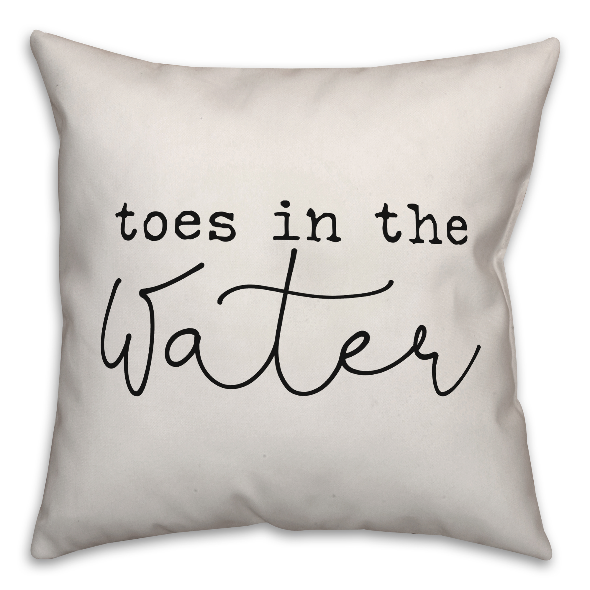 Creative Products Toes in the Water White and Black 16x16 Indoor ...