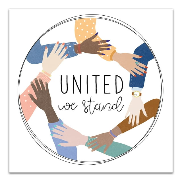 Creative Products United We Stand 12x12 Canvas Wall Art - Walmart.com