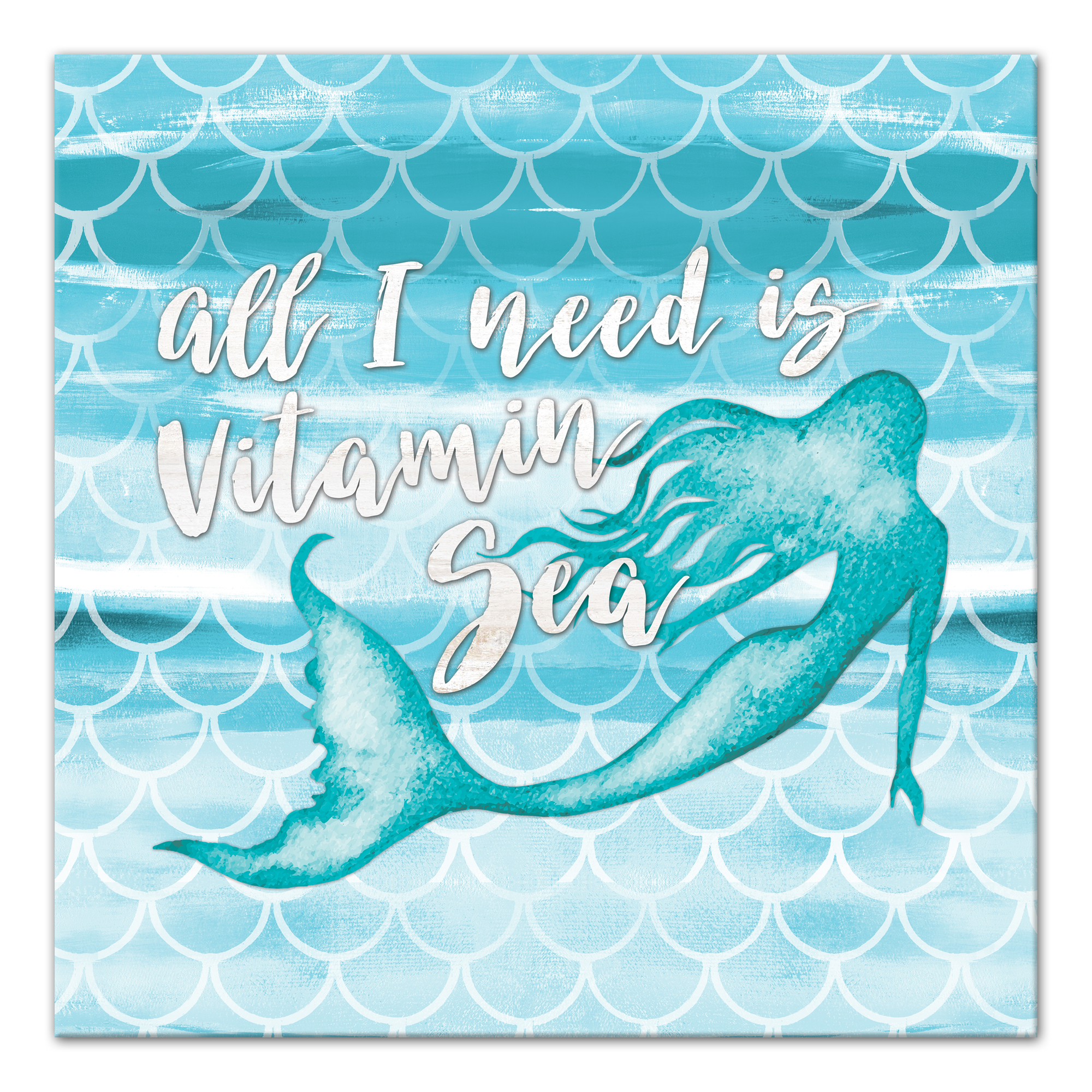 Creative Products Vitamin Sea Mermaid 24x24 Canvas Wall Art - Walmart.com