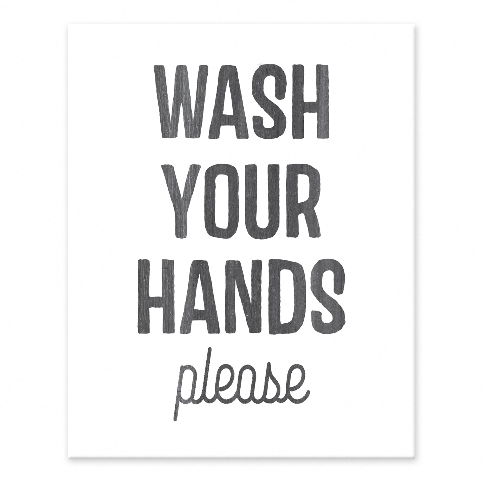 Creative Products Wash Politely 8x10 Tabletop Canvas - Walmart.com