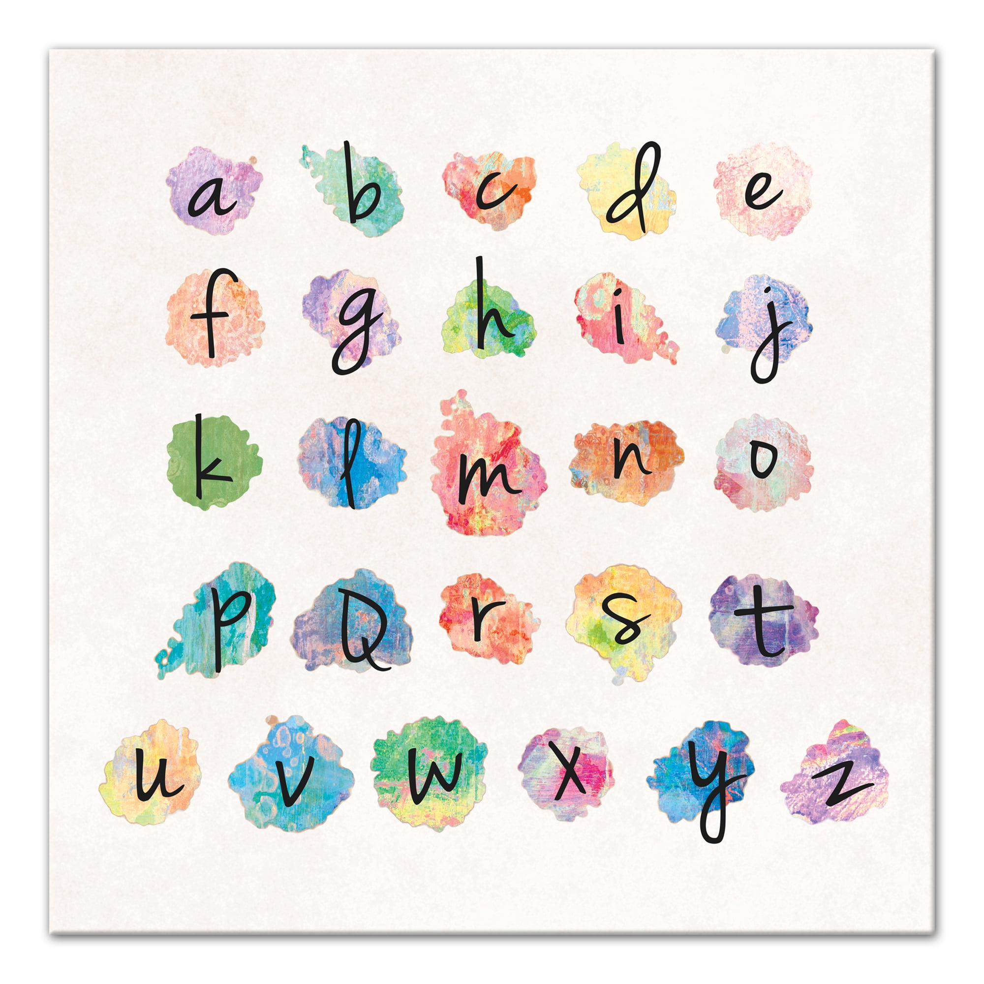 Creative Products Watercolor Alphabet 16x16 Canvas Wall Art - Walmart.com