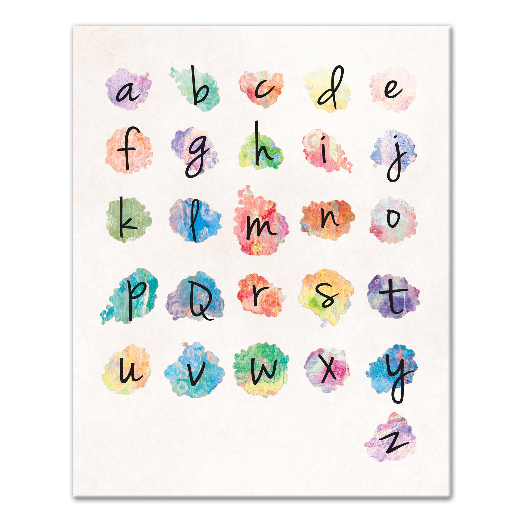 Creative Products Watercolor Alphabet 16x20 Canvas Wall Art - Walmart.com