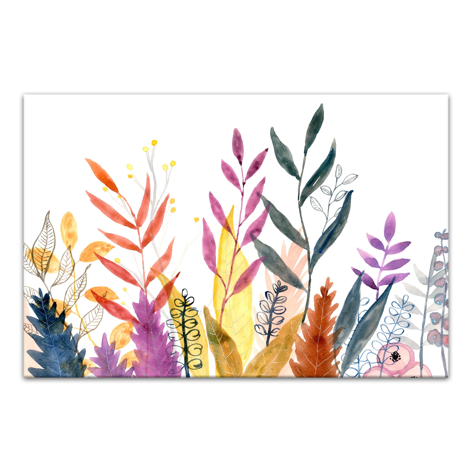 Creative Products Watercolor Floral Arrangement 32x48 Canvas Wall Art ...