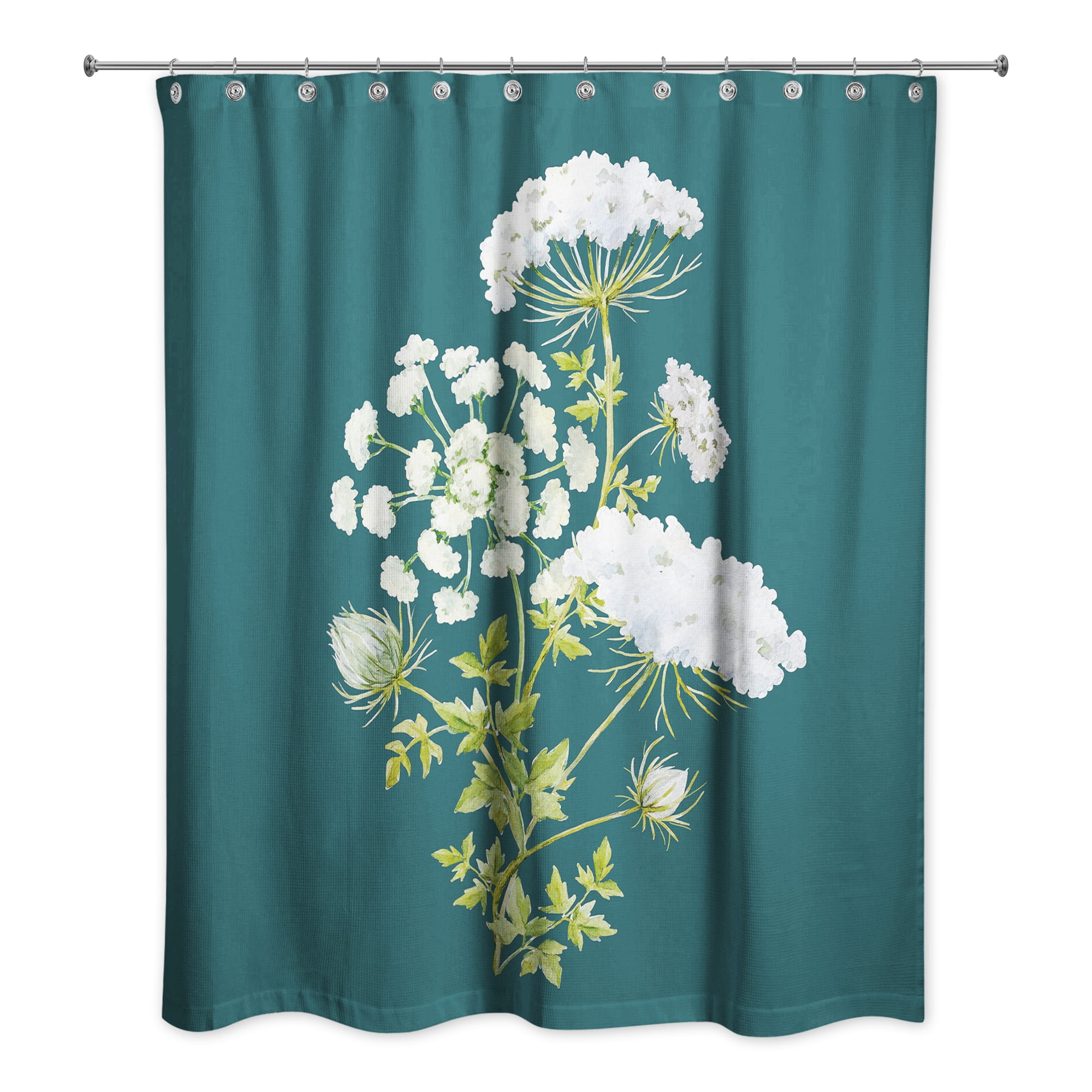 Creative Products Watercolor Floral Cluster 5 71x74 Shower Curtain ...
