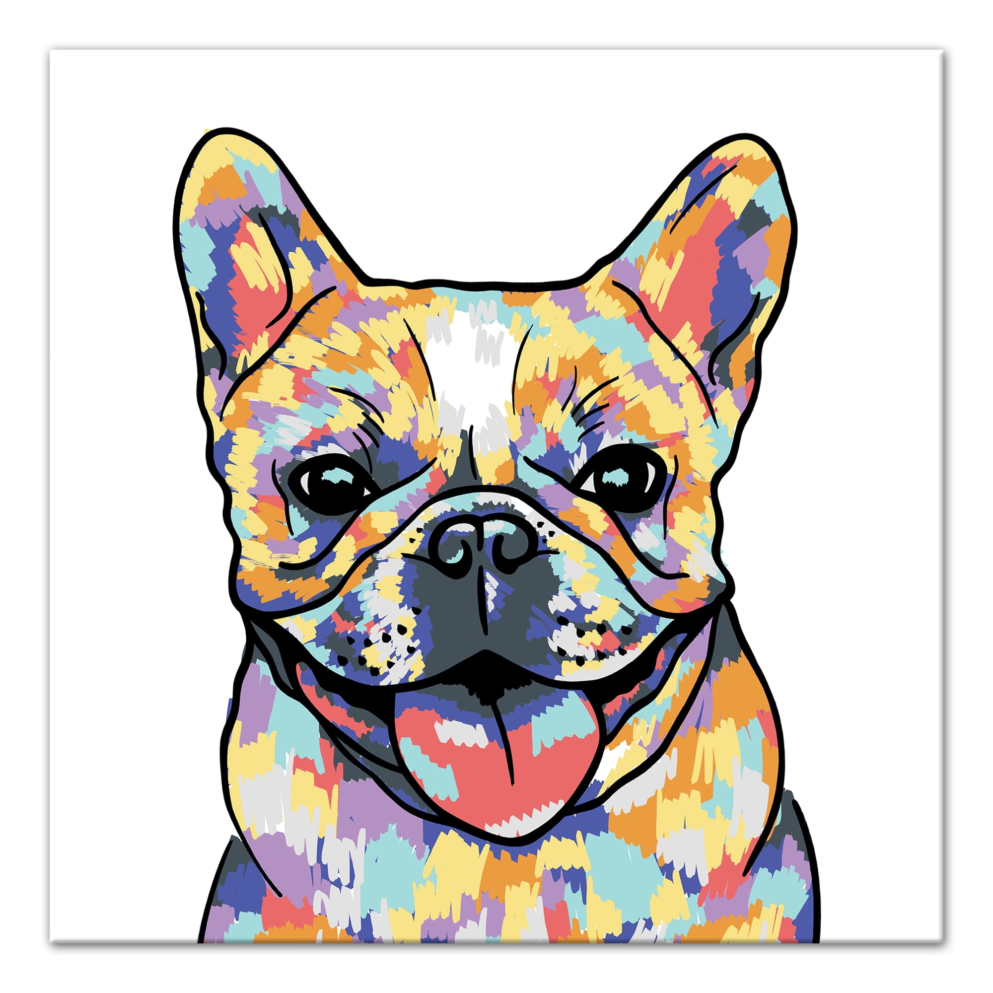 Creative Products Watercolor Frenchie 24x24 Canvas Wall Art - Walmart.com
