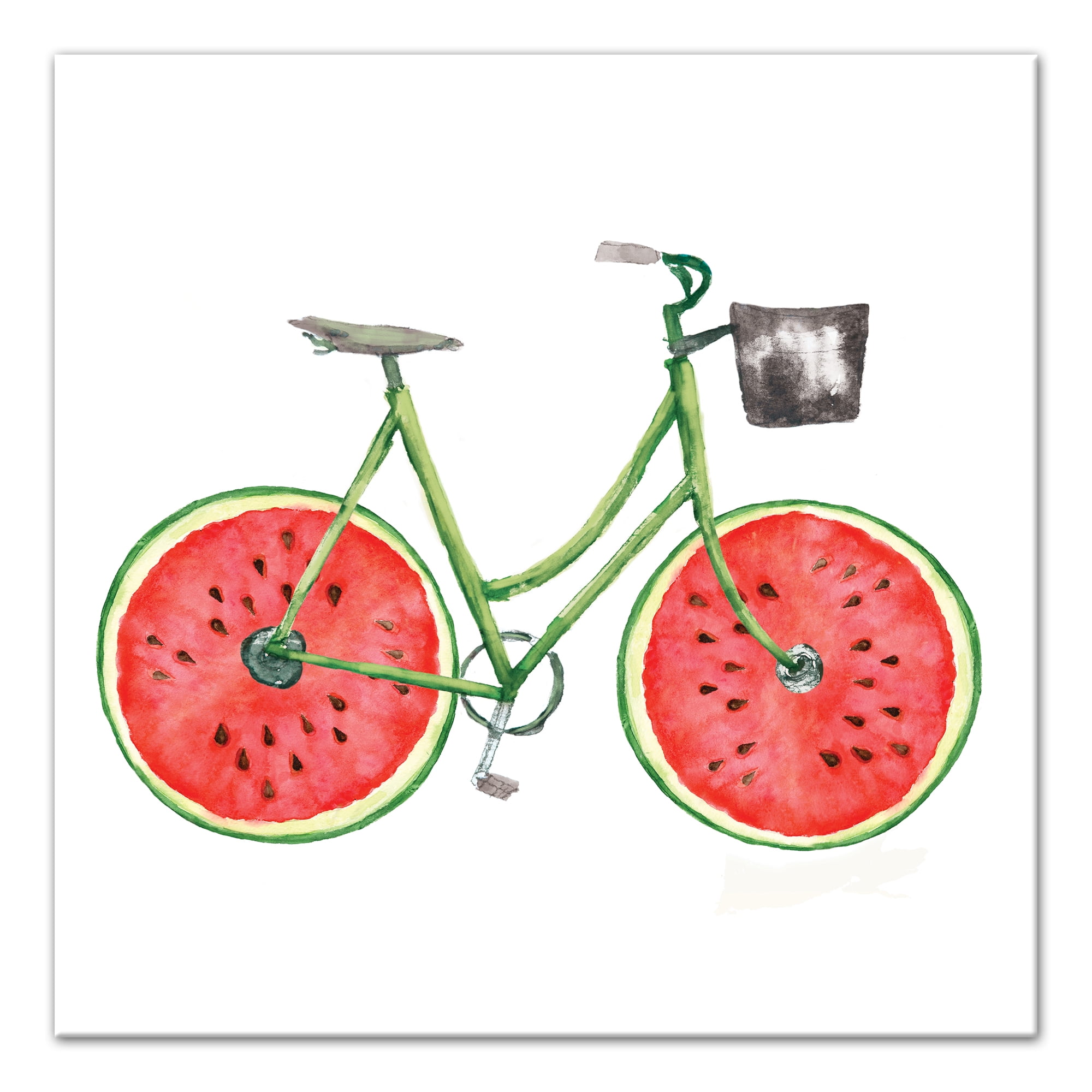 Creative Products Watermelon Bike 20x20 Canvas Wall Art - Walmart.com
