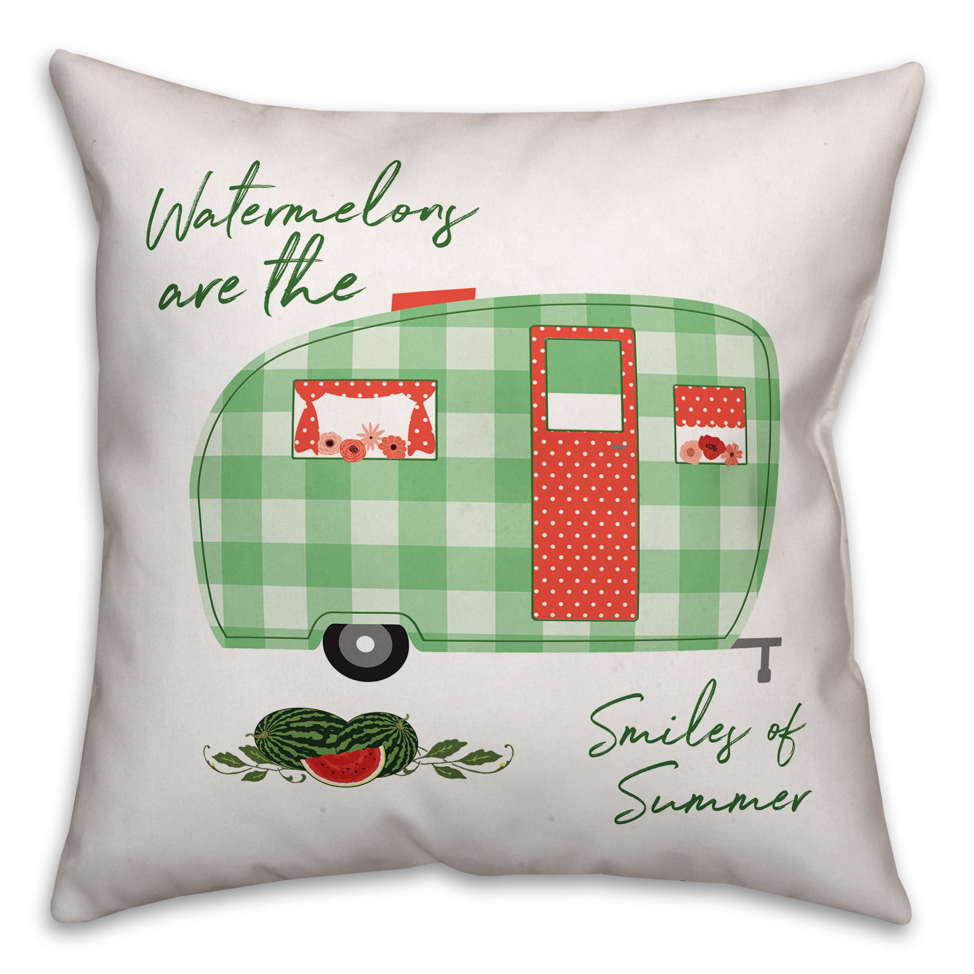 Creative Products Watermelon Camper 18x18 Indoor / Outdoor Pillow ...