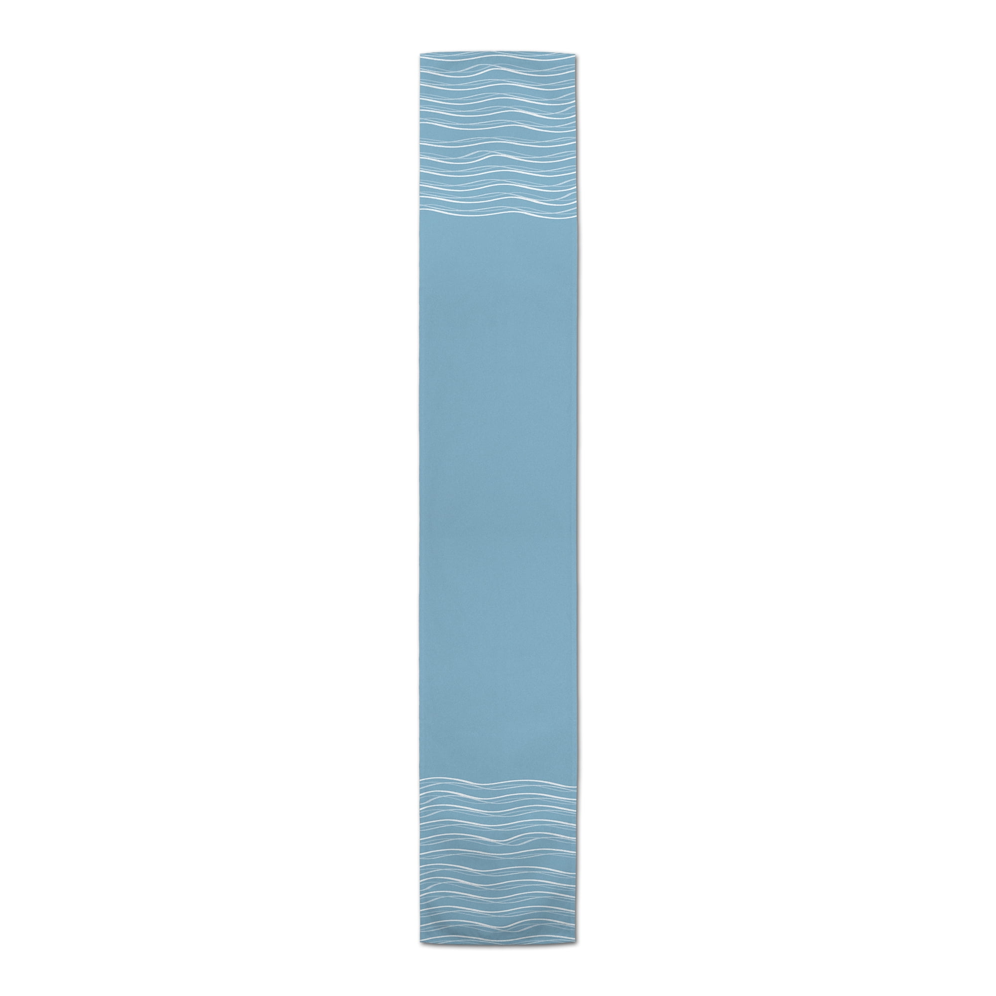 Creative Products Wavy Lines On Blue 16 x 72 Poly Twill Table Runner ...