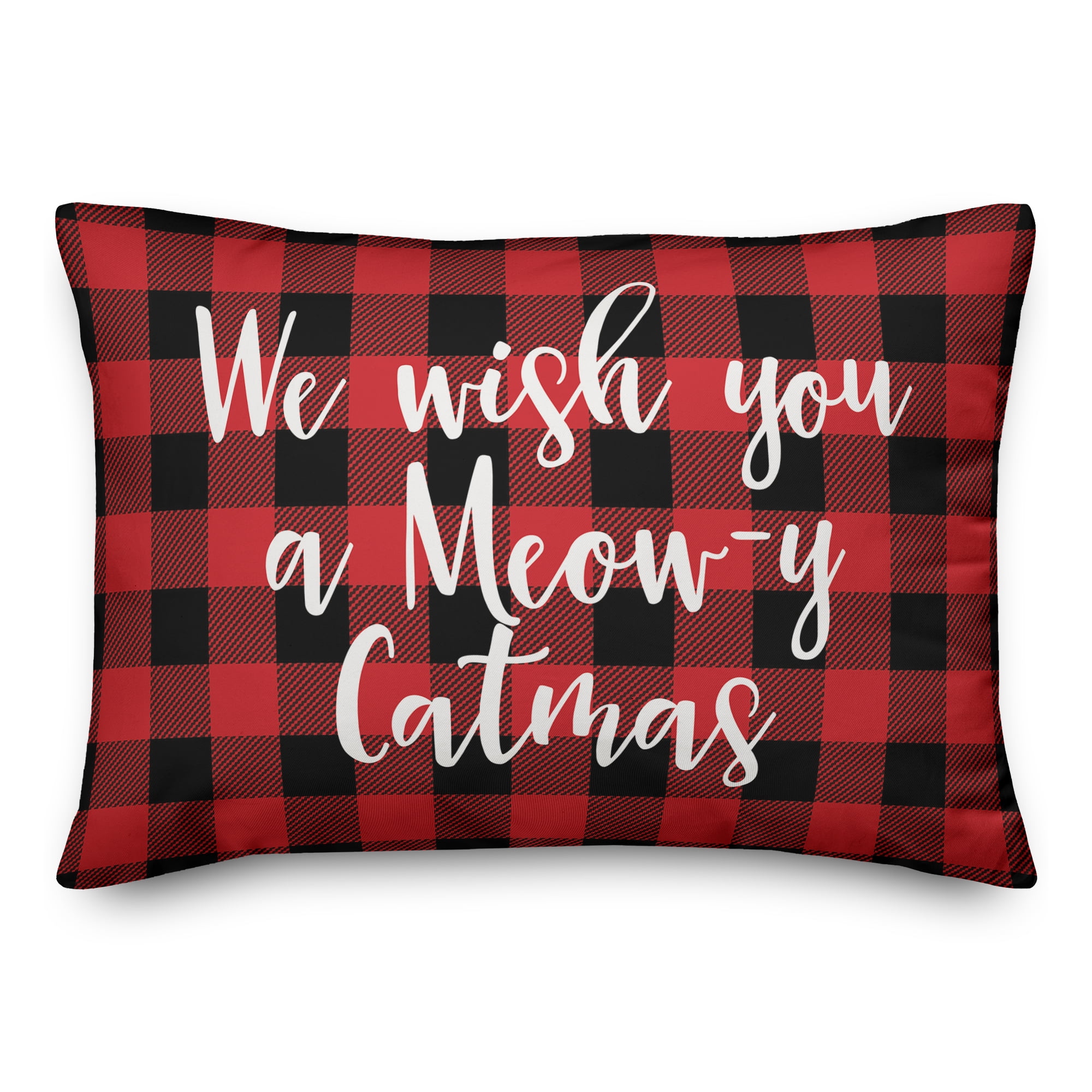 Creative Products We Wish You A Meowy Catmas in Buffalo Check Plaid ...