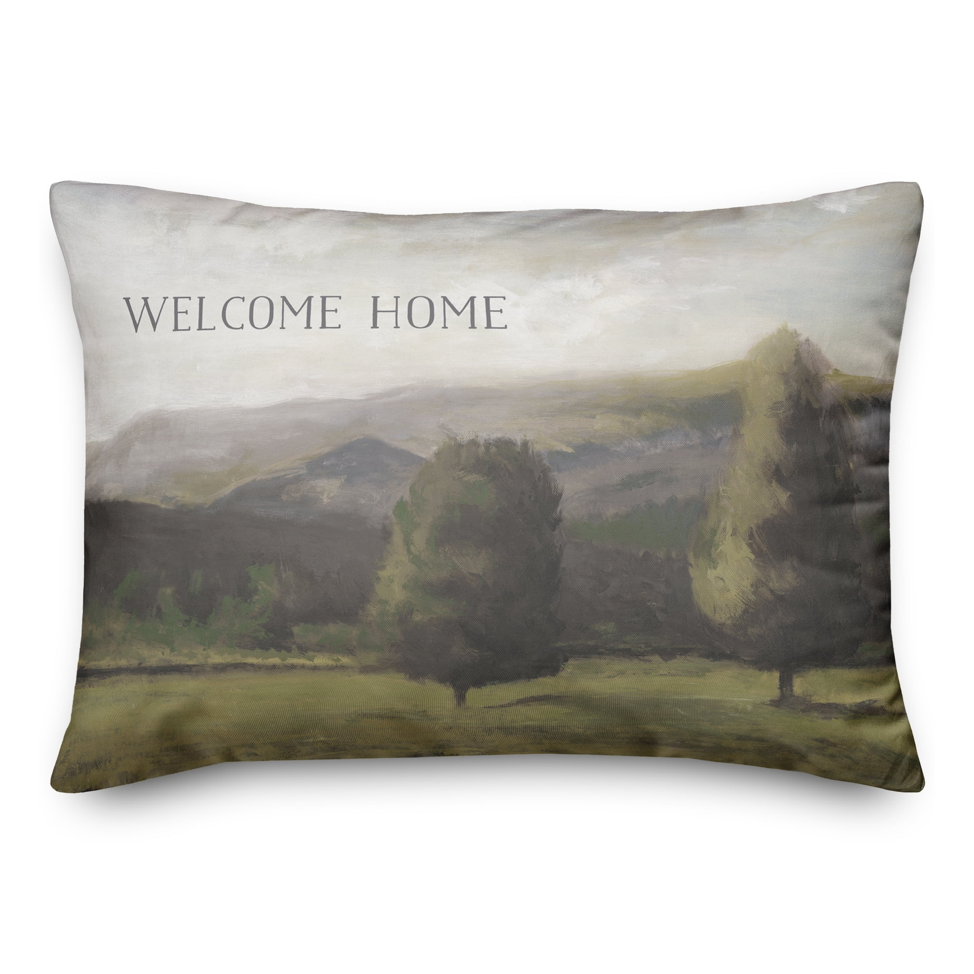 Creative Products Welcome Home Landscape 20 x 14 Spun Poly Pillow ...