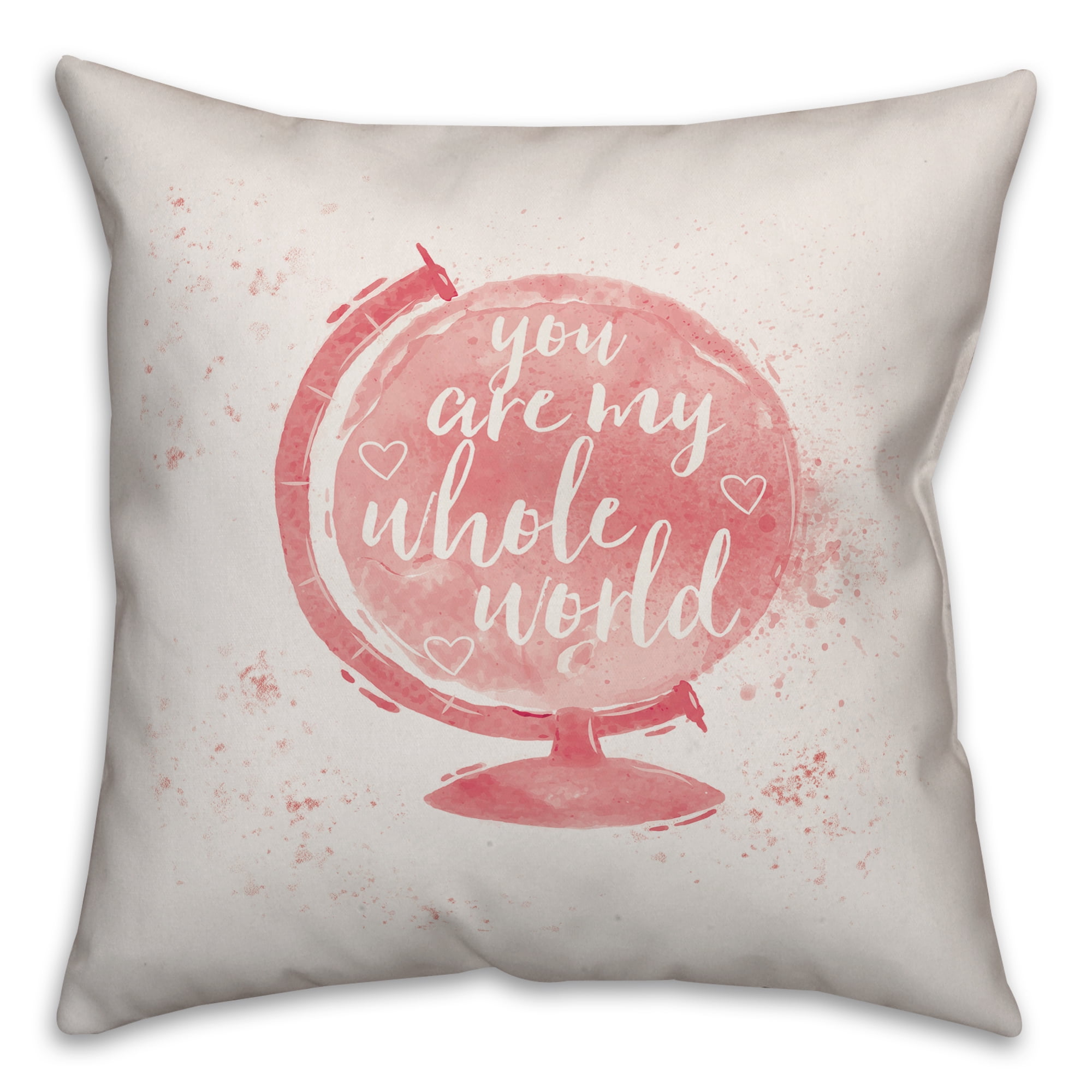 Creative Products Whole World 20x20 Spun Poly Pillow - Walmart.com