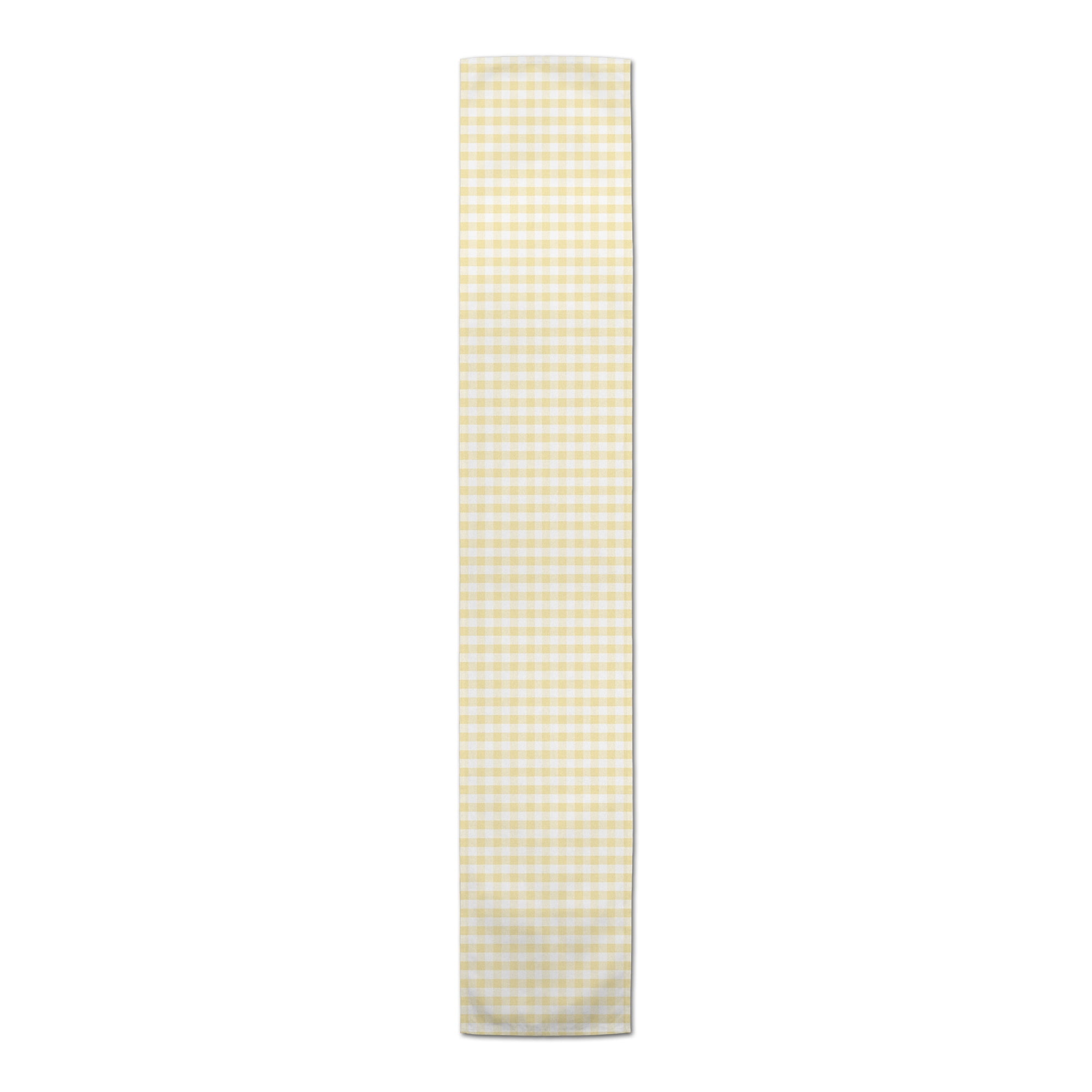 Creative Products Yellow Buffalo Check 16 x 90 Cotton Twill Table ...