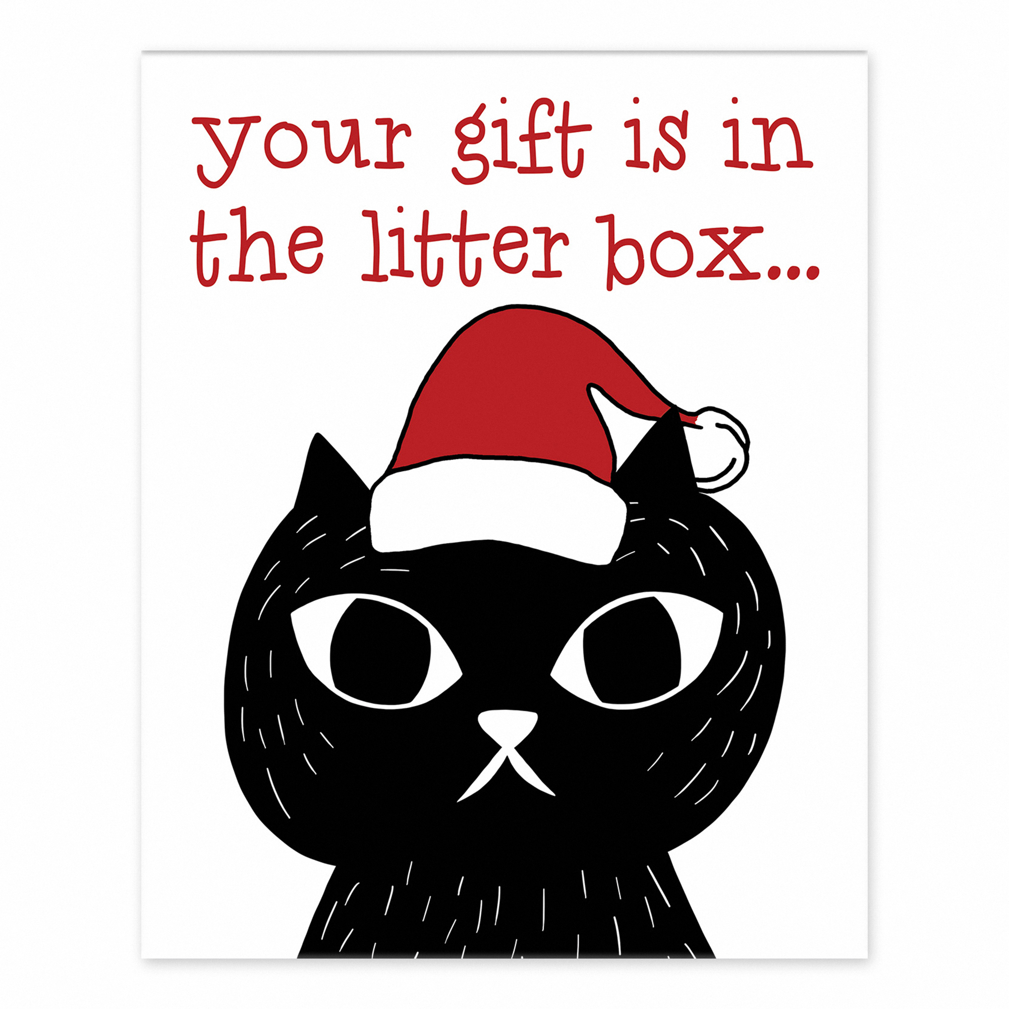 Creative Products Your Gift is in the Litter Box 8x10 Tabletop Canvas ...
