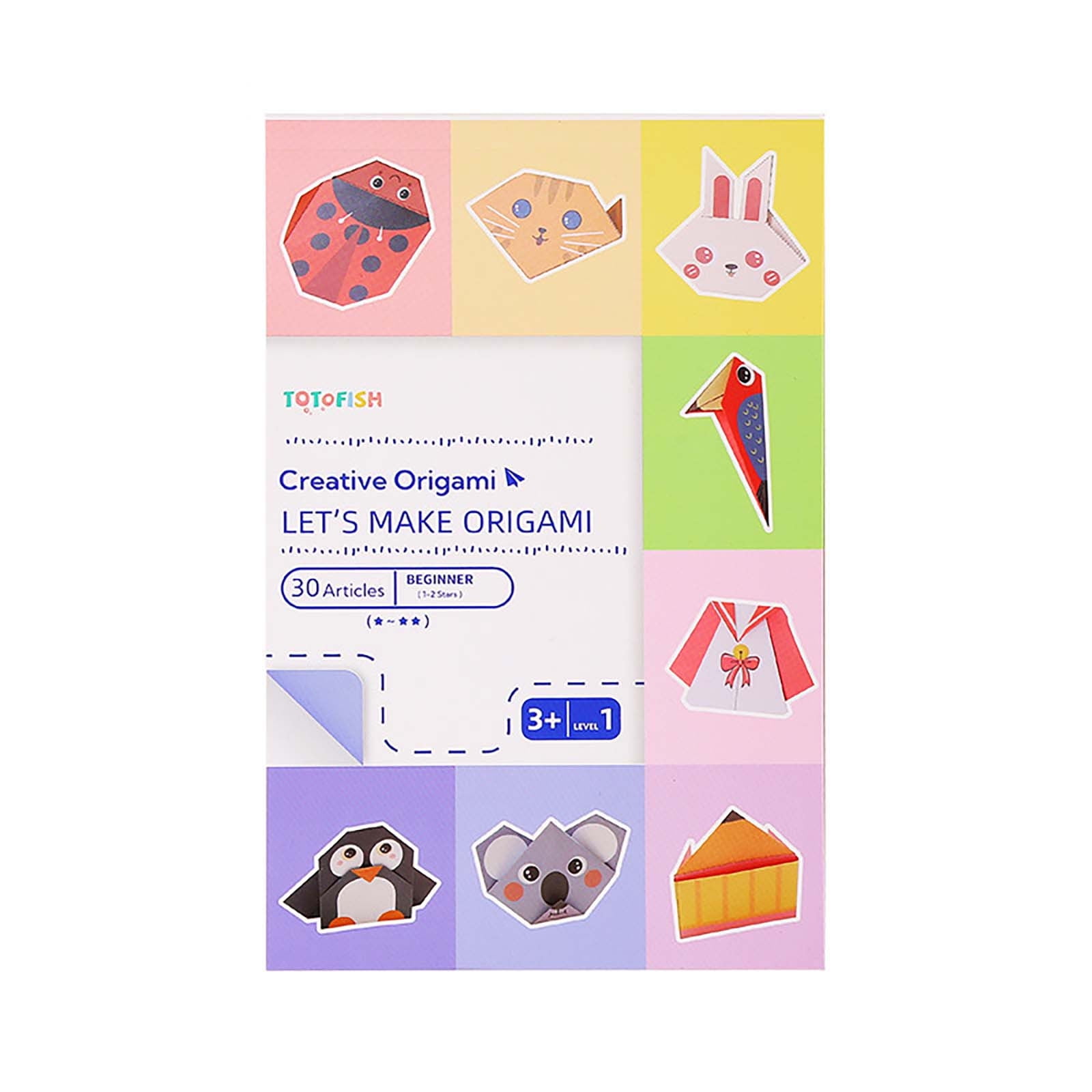 Creative Project Paper Vibrant Origami Paper Set Multicolor Craft ...