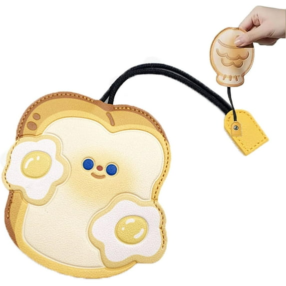 Creative Pull-Out Key Pouch, Cute PU Leather Retractable Key Holder ...