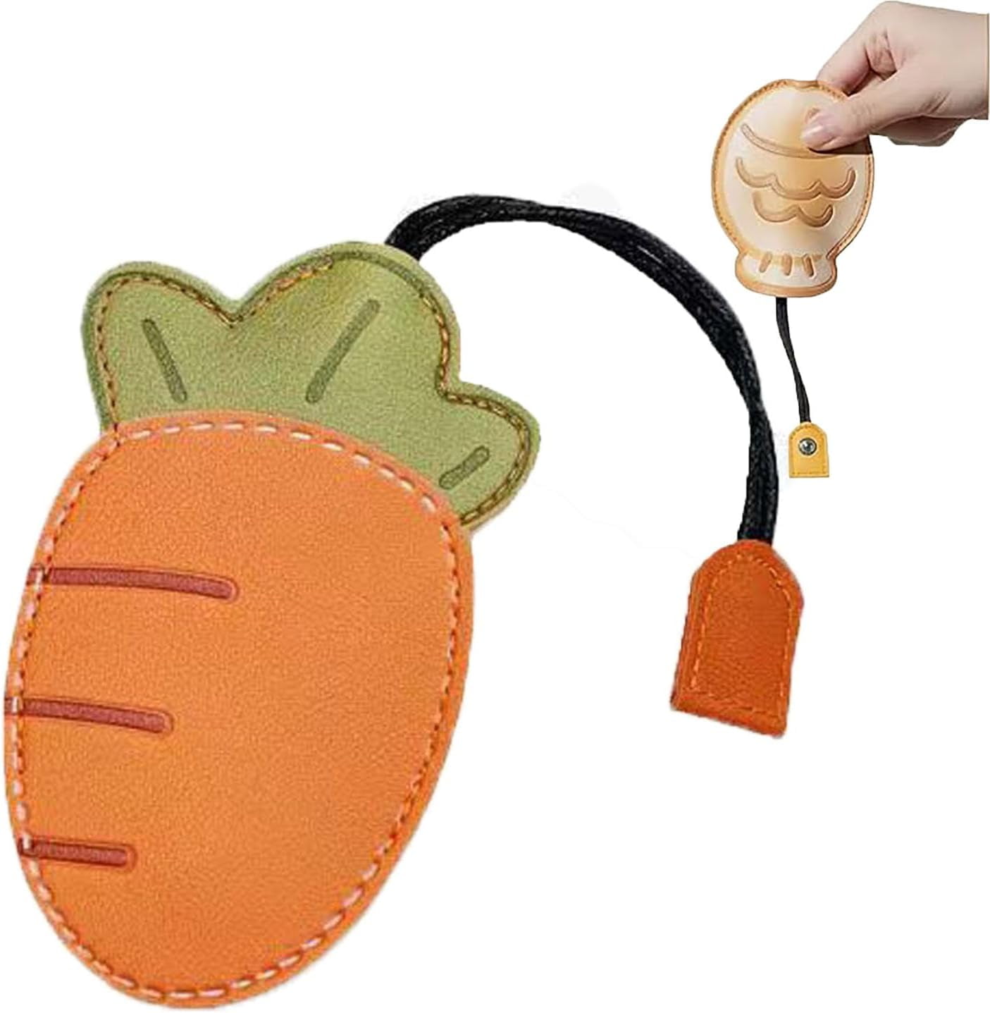Creative Pull-Out Key Pouch, Cute PU Leather Retractable Key Holder ...