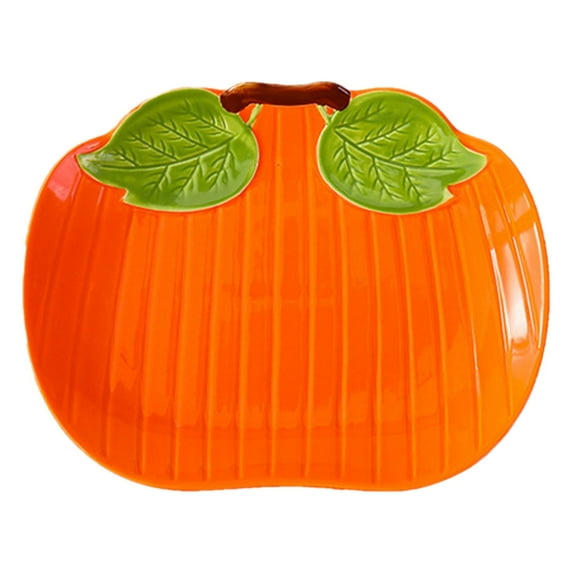 Creative Pumpkin Shaped Ceramic Dinner Plate And Dessert Plate For ...