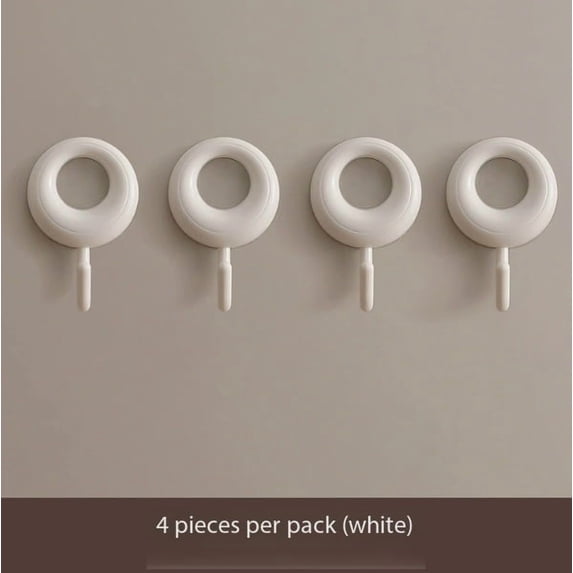 Creative Punch-Free Bathroom and Kitchen Hooks - Strong Adhesive Multi ...