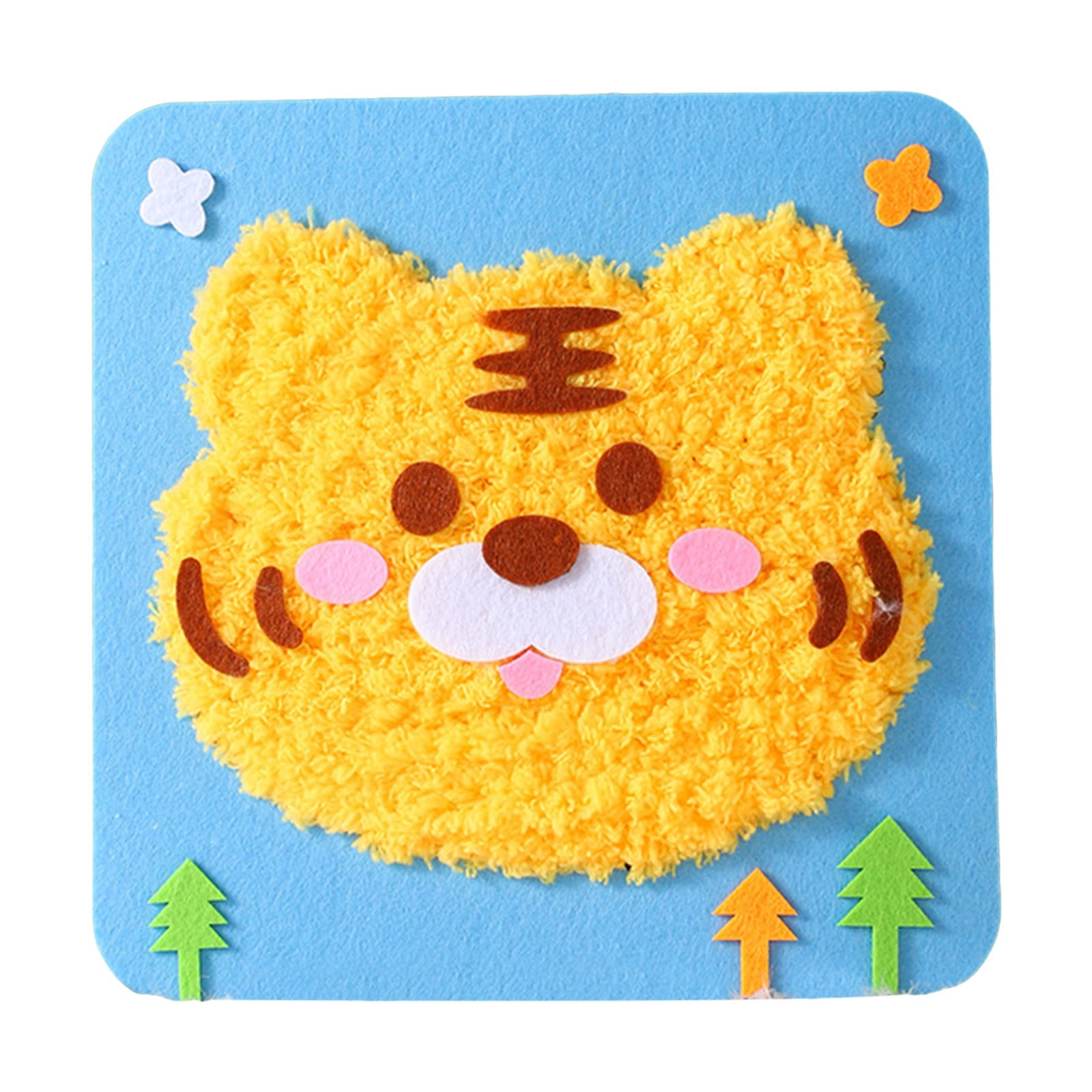 Creative Punch Needle Craft Kit for Kids DIY Kids Wool Craft Embroidery ...