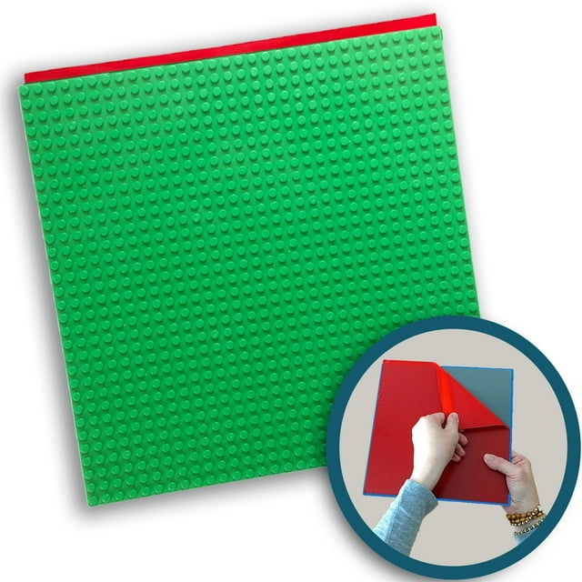 Creative QT MakerBase, Green, 1 Piece, 10”x10” Peel-and-Stick Toy ...