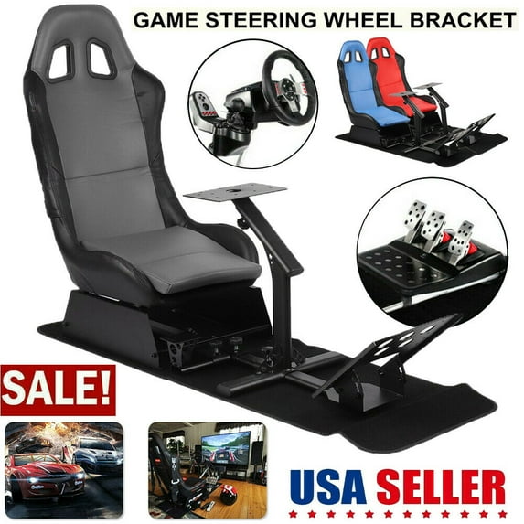 Creative Racing Seat Gaming Chair Simulator Cockpit Steering Wheel ...