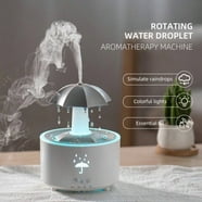 Rain Cloud Humidifier Water Drip, 7 Color Lights Mushroom Rain Cloud ...