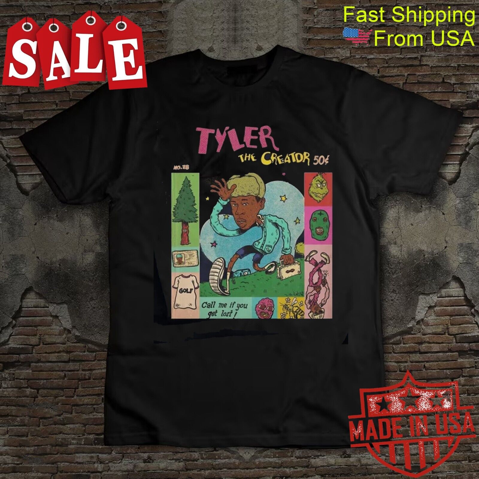 Creative Rap Album-Inspired Graphic Shirt with Unique Tour Style, S-3XL ...