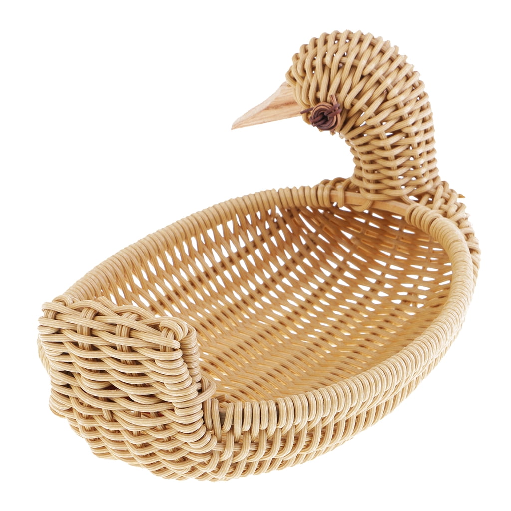 Creative Rattan Basket Handmade Basket Vegetables Container - Walmart.com