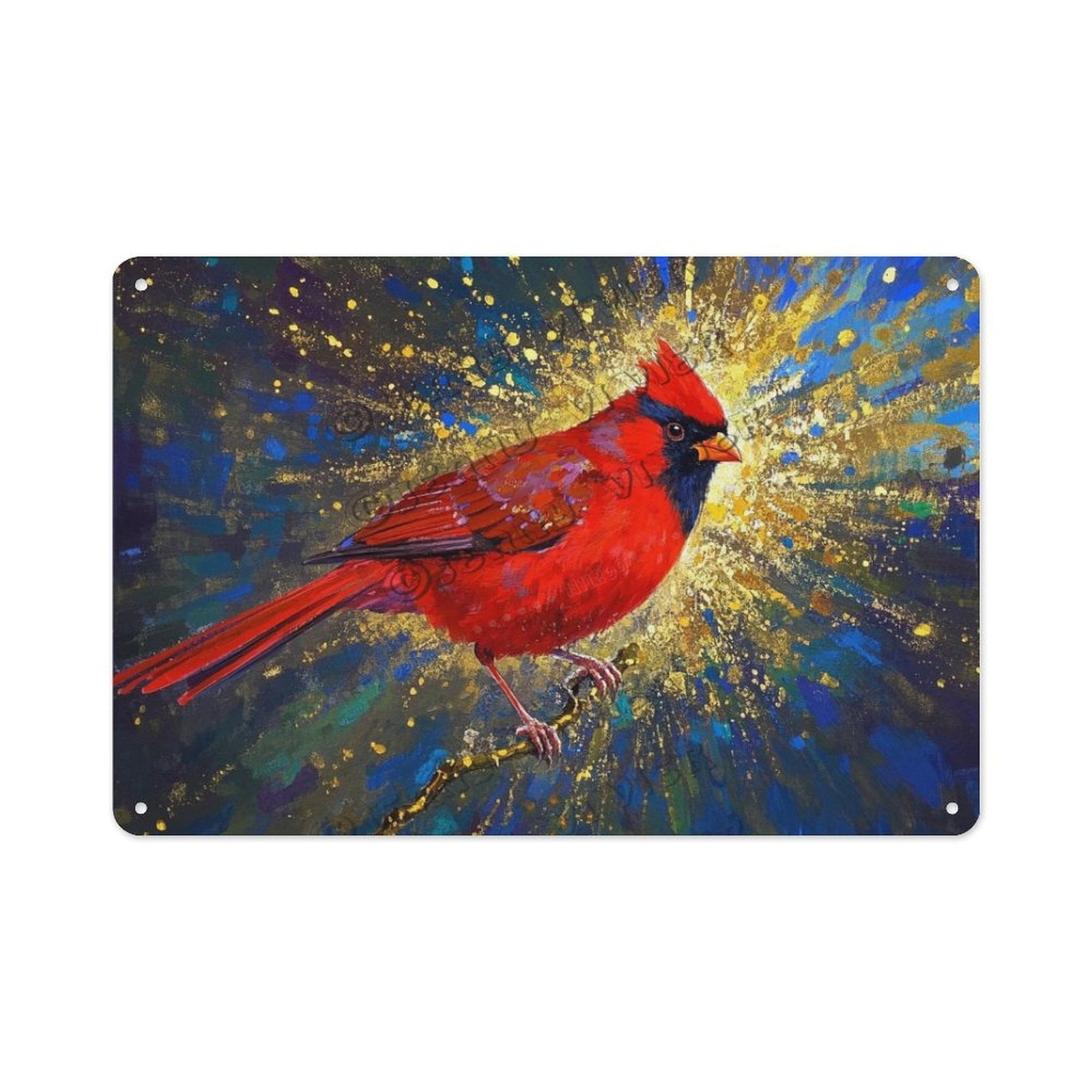Creative Red Bird Metal Sign – 5.5x8 Inch Tin Wall Art for Living Room ...