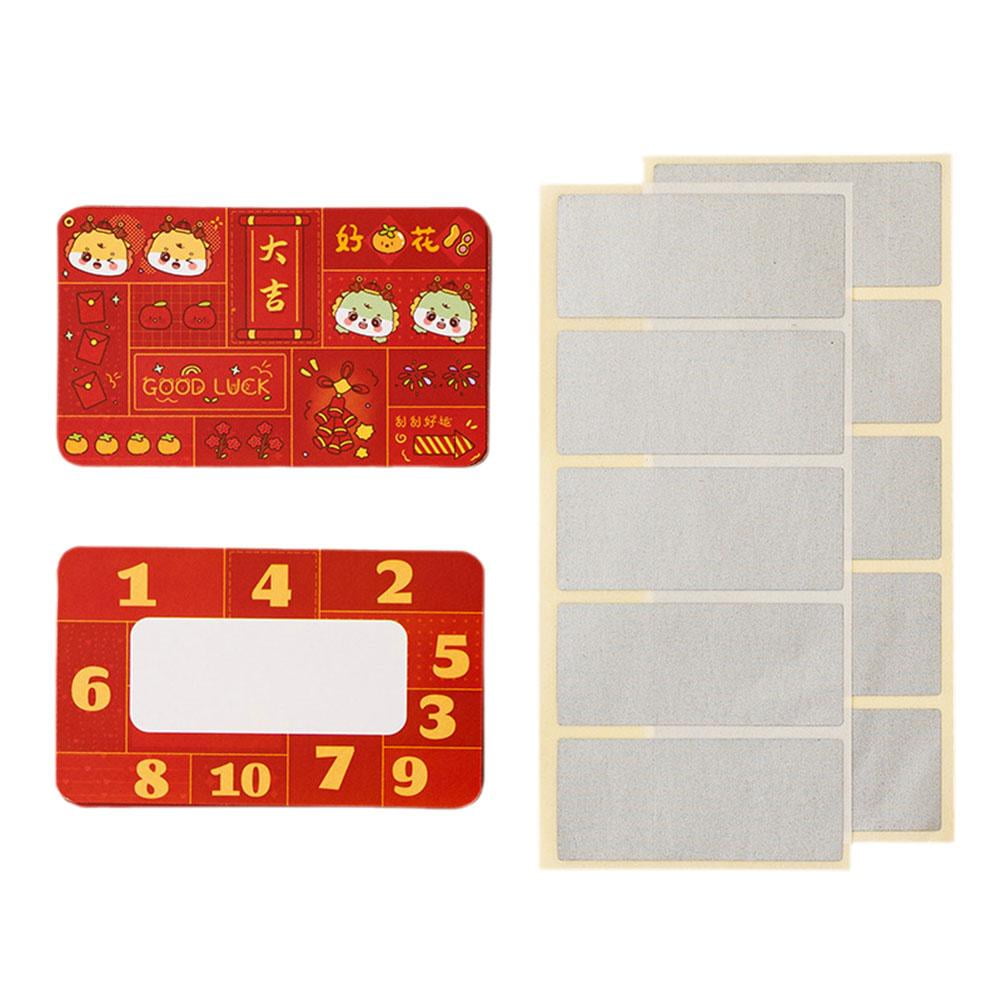 Creative Red Scratch-off Cards - Perfect for Customized Rewards and ...